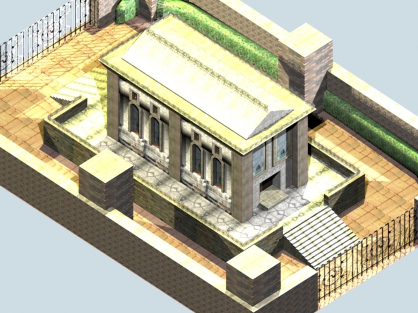 church mapped 3d max