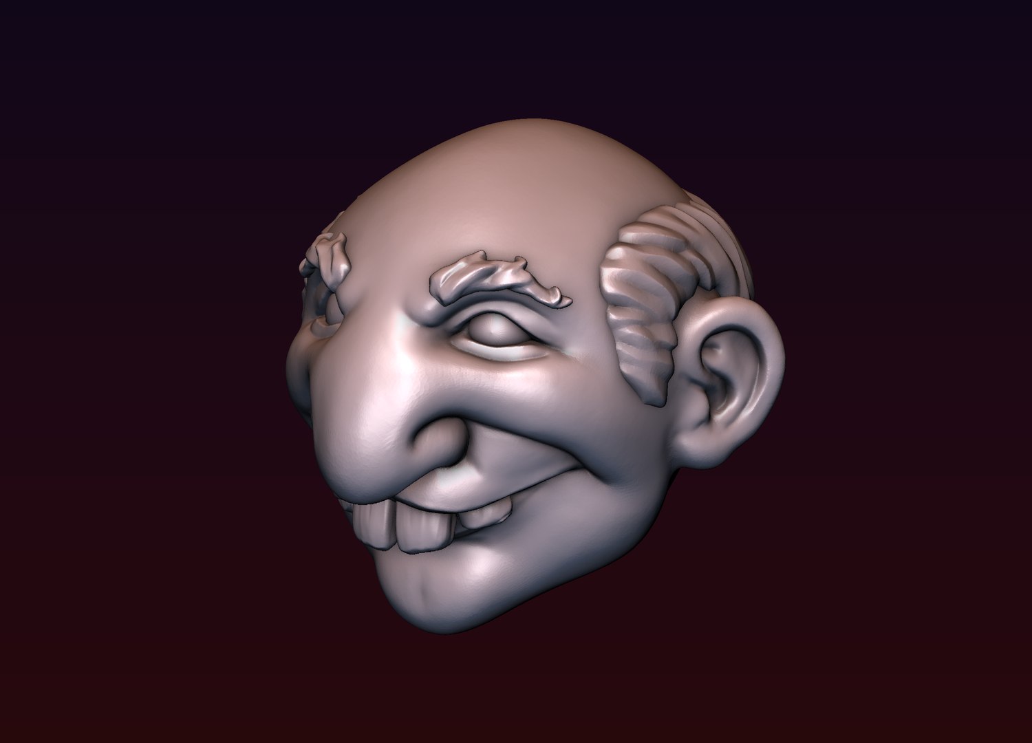 Cartoon Head 3D Print 3D - TurboSquid 1879577