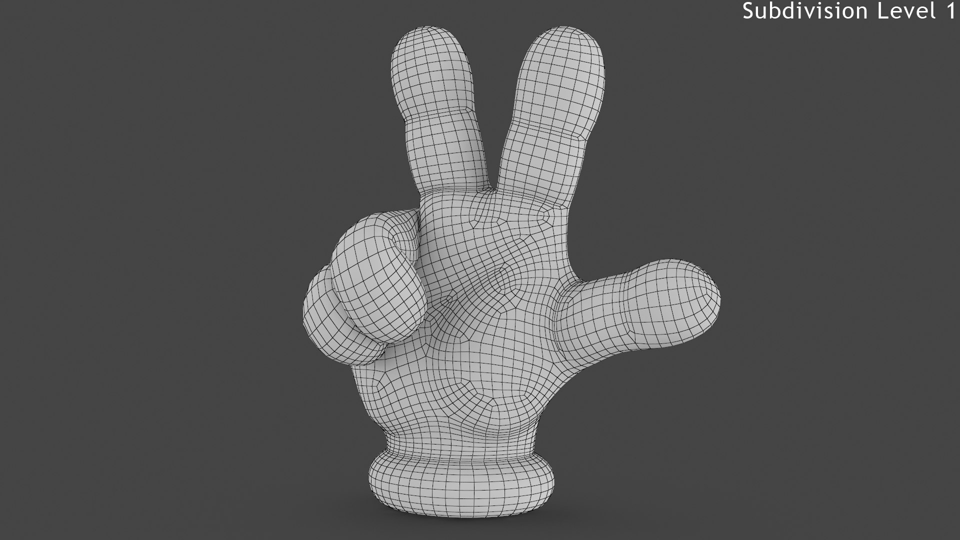 Cartoon Hand 3D Model - TurboSquid 1698598