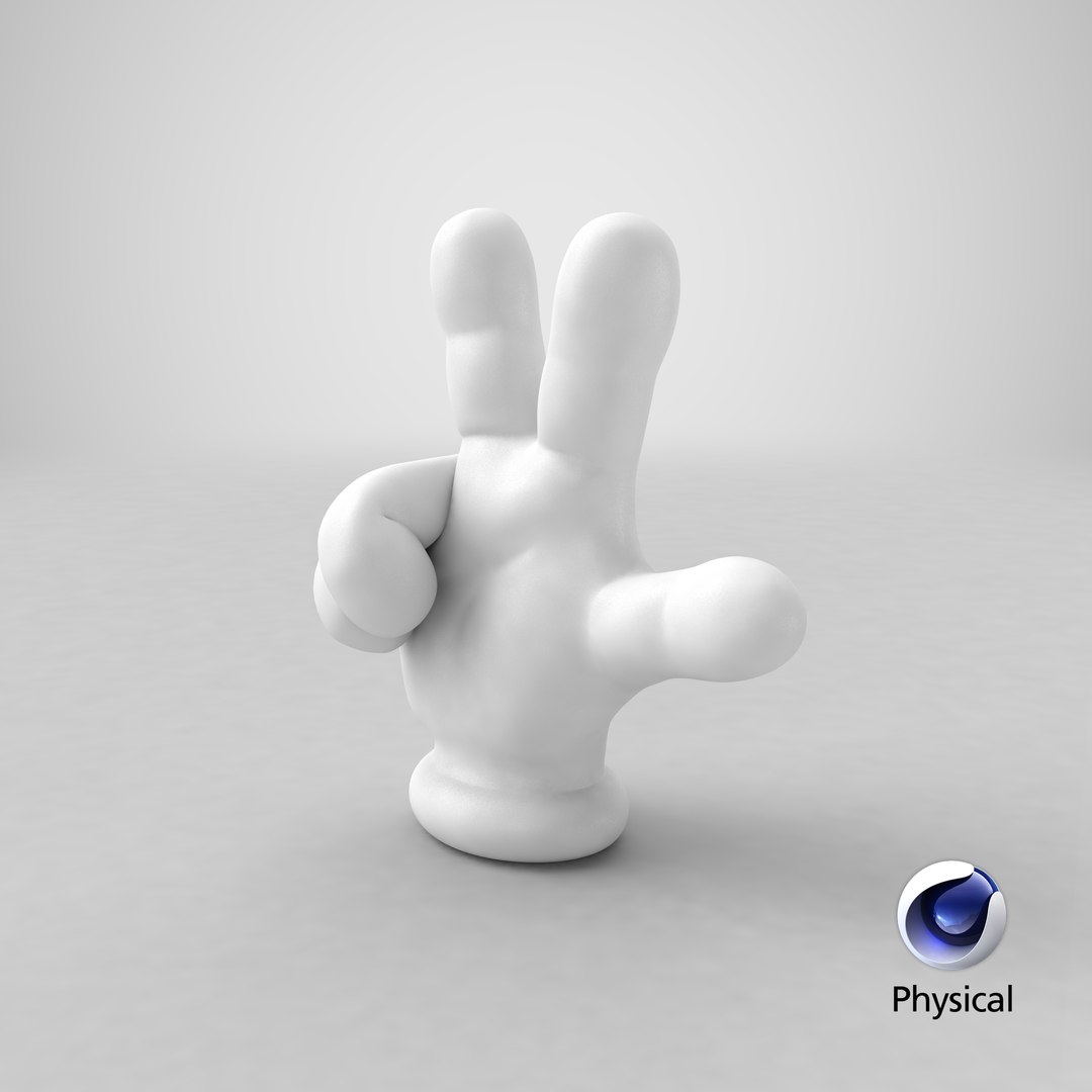 Cartoon Hand 3D Model - TurboSquid 1698598
