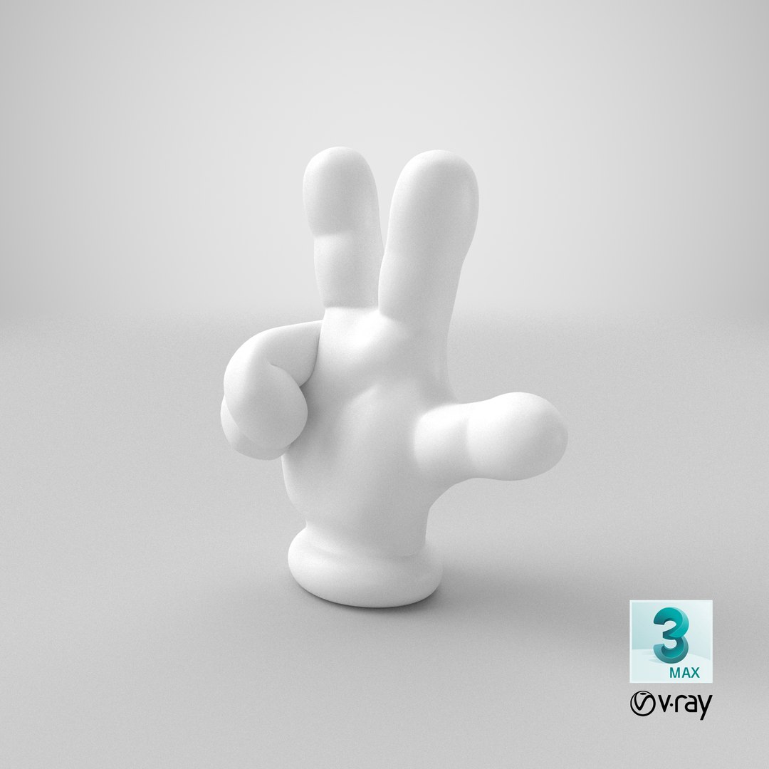 Cartoon Hand 3D Model - TurboSquid 1698598