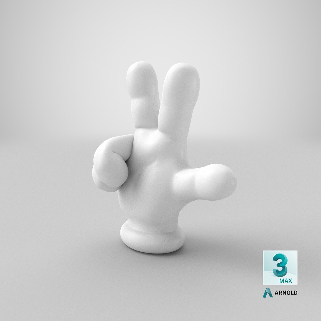 Cartoon Hand 3D Model - TurboSquid 1698598
