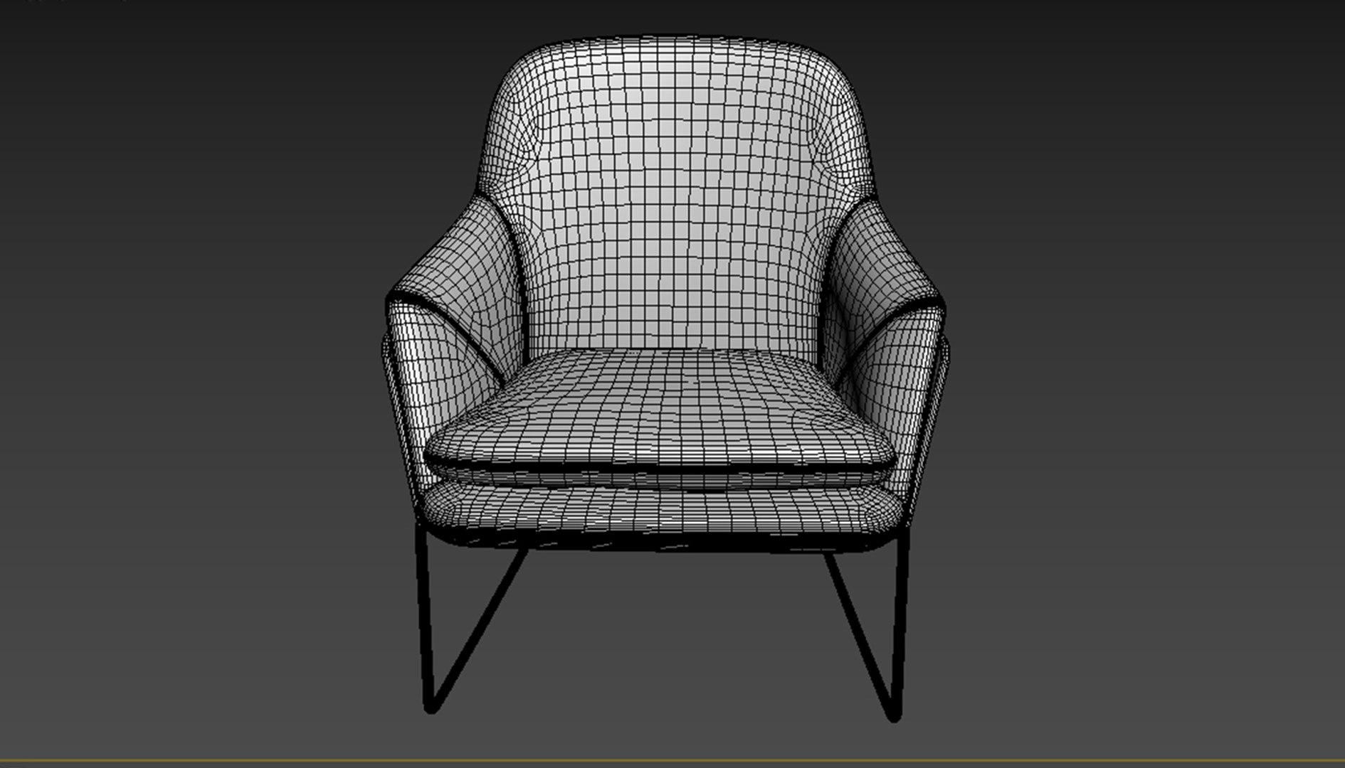 3D model frame armchair chair - TurboSquid 1474530