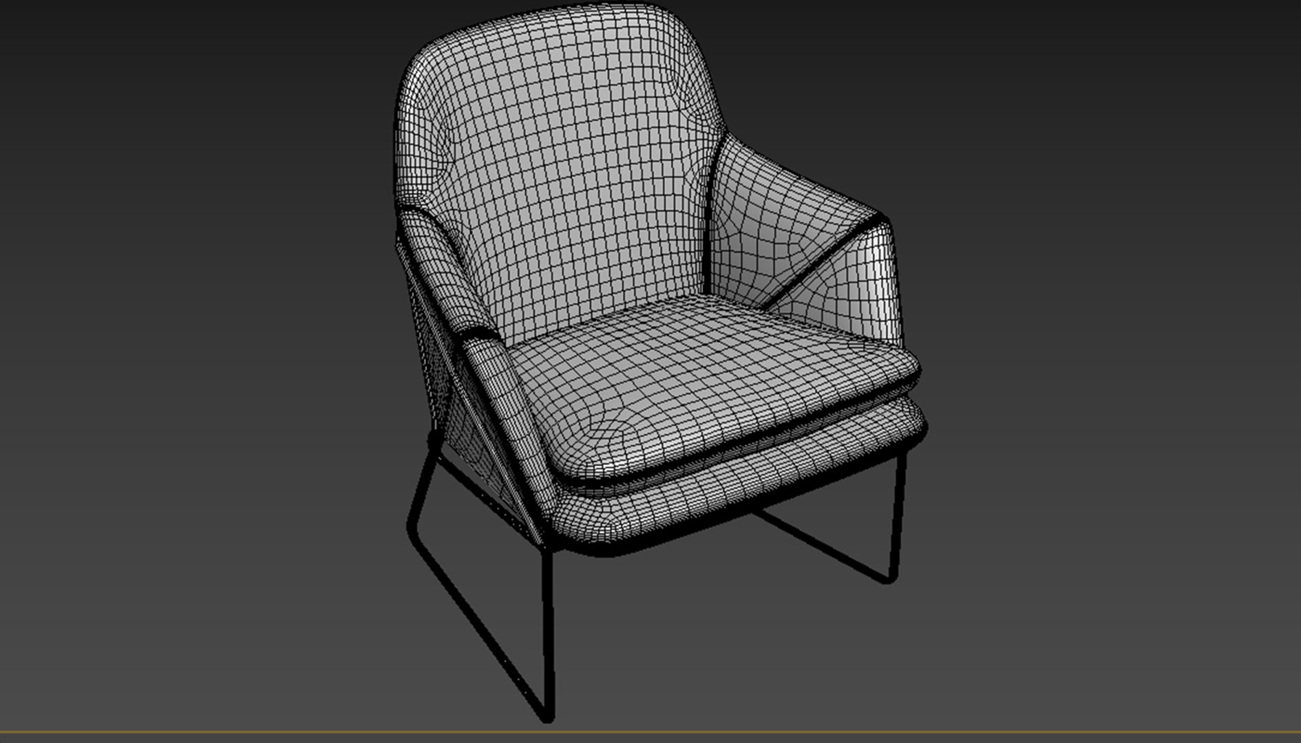 3D model frame armchair chair - TurboSquid 1474530