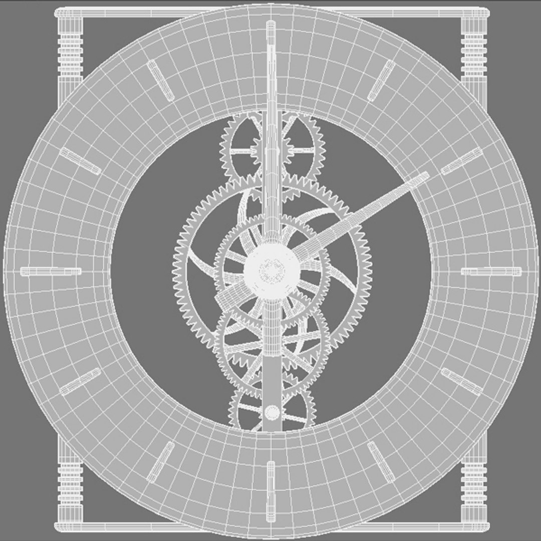 Gear Clock 3d Model