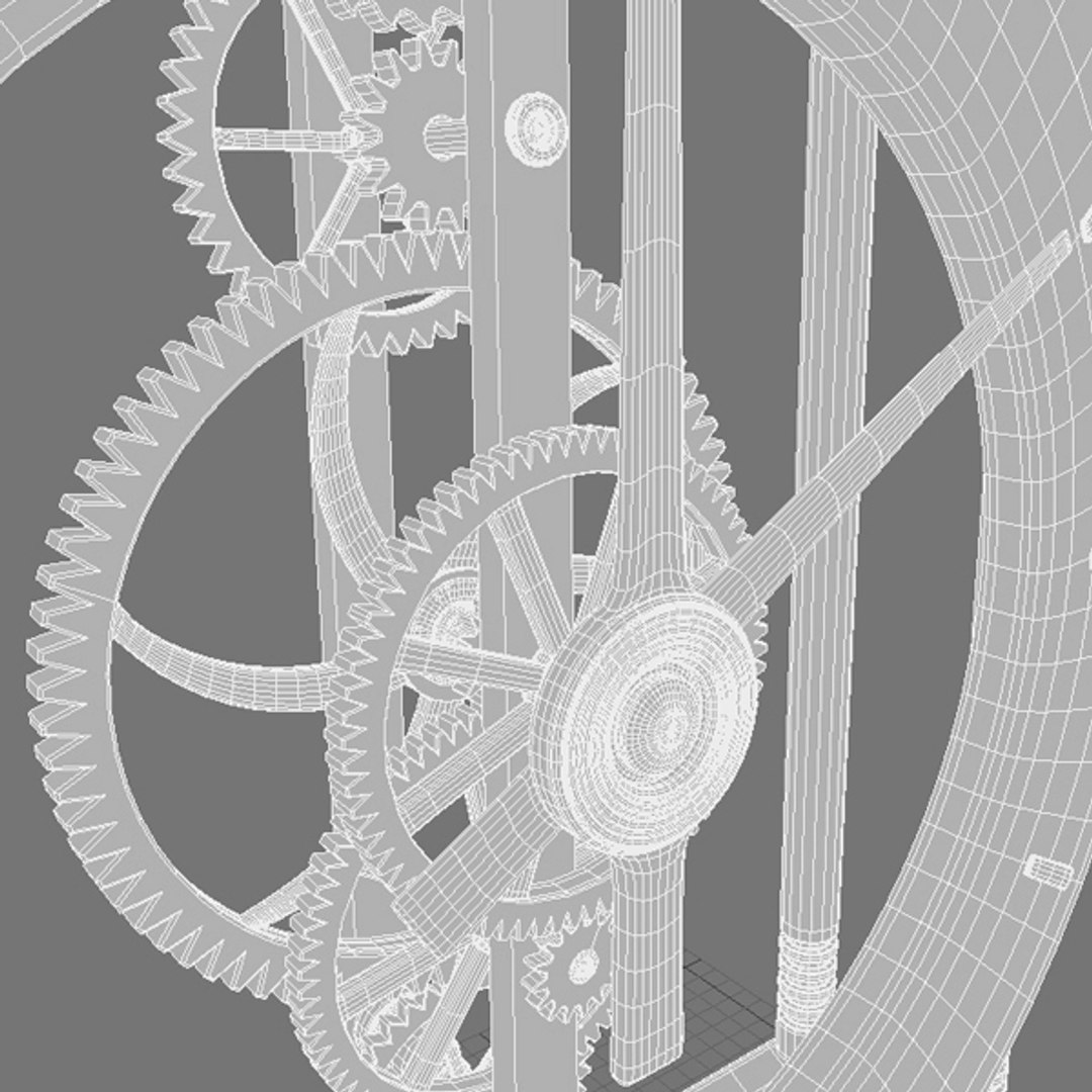 Gear Clock 3d Model