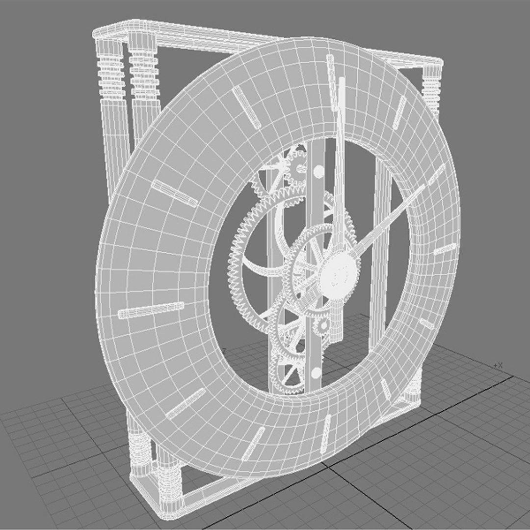 Gear Clock 3d Model