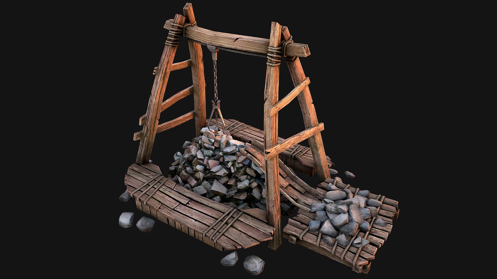 Quarry Stone Rock Mine 3D - TurboSquid 2245441