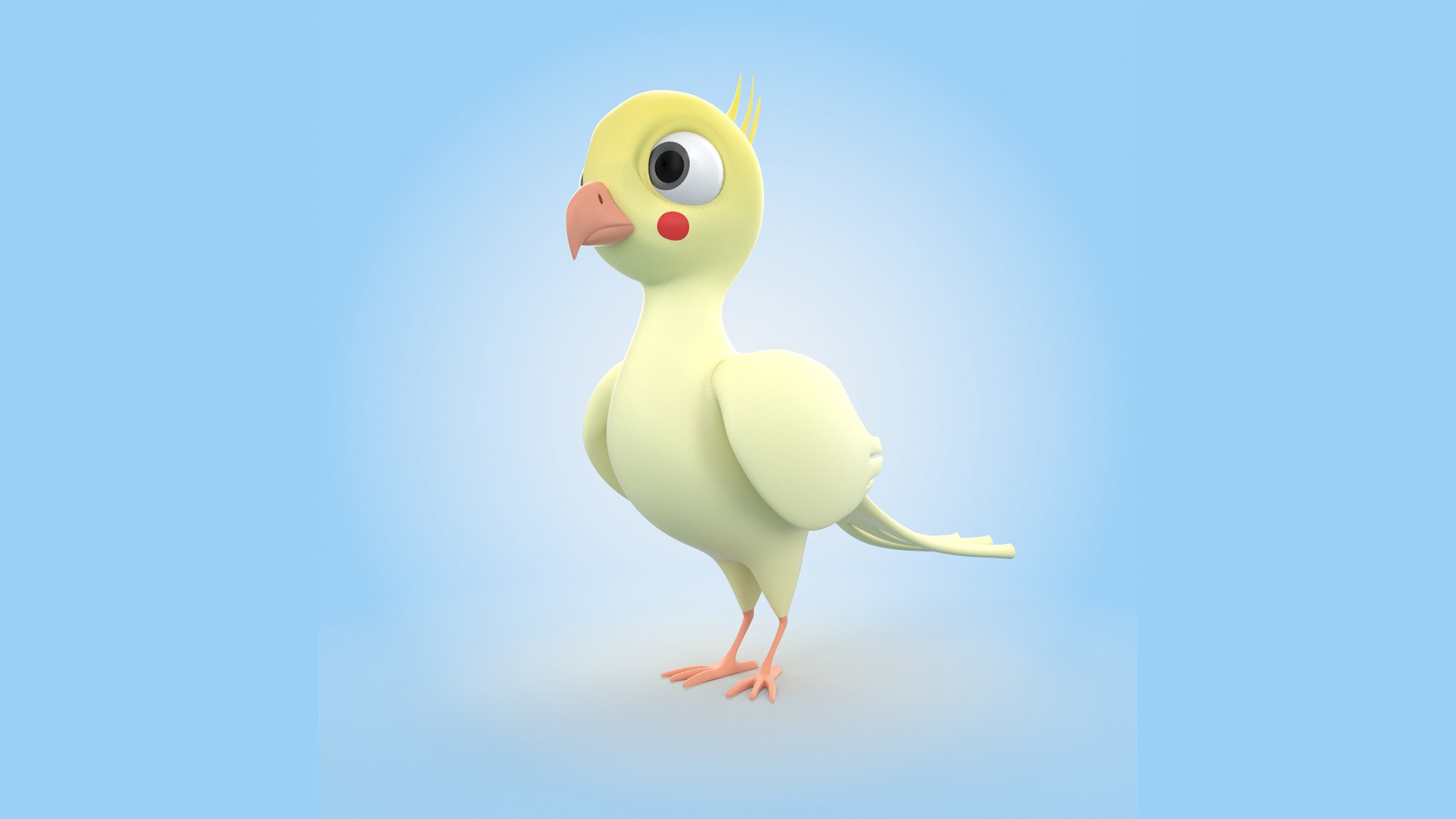 3D Model Cockatiel Bird - TurboSquid 2091789