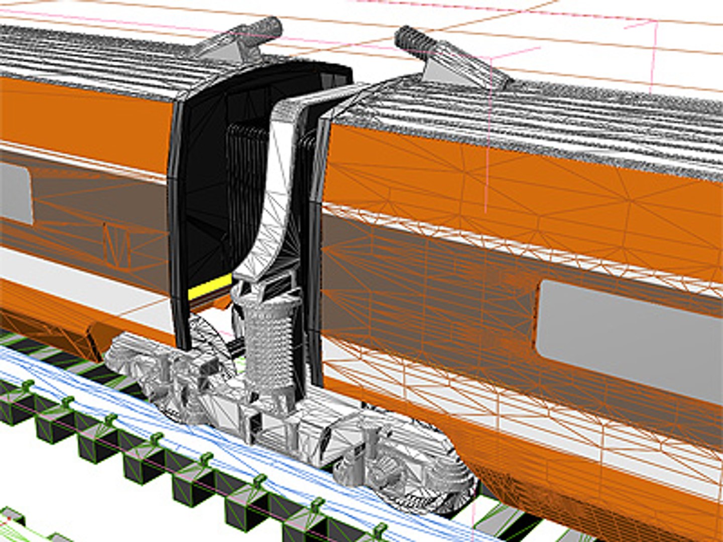 1st Generation Tgv High-speed 3d Model