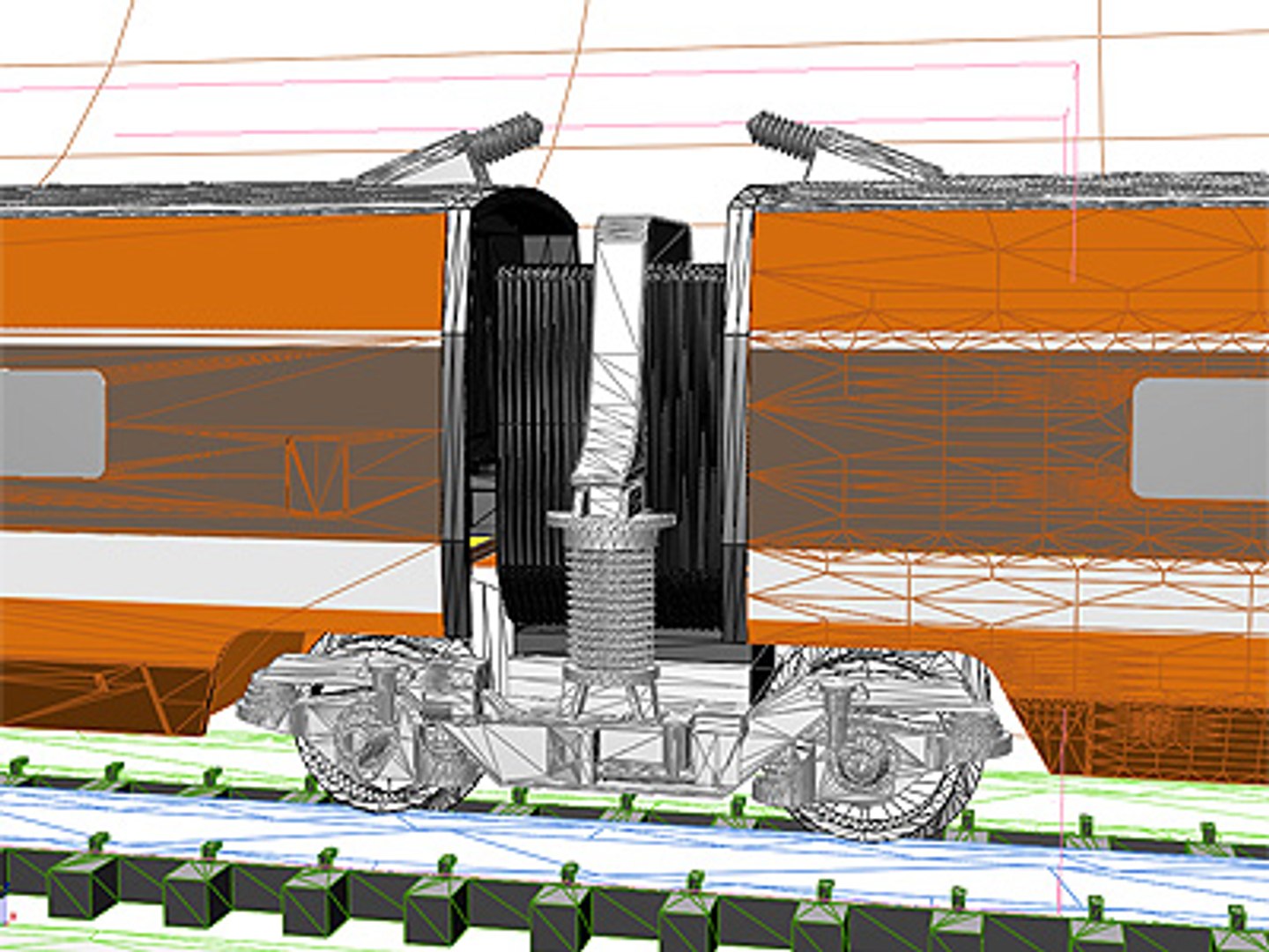 1st Generation Tgv High-speed 3d Model