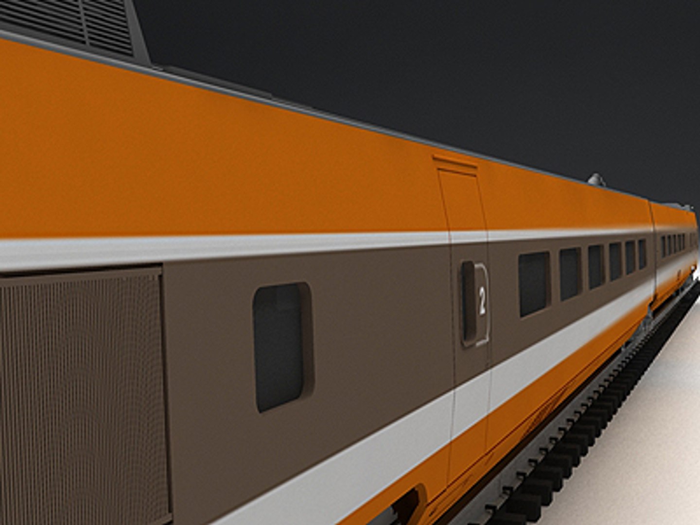 1st Generation Tgv High-speed 3d Model