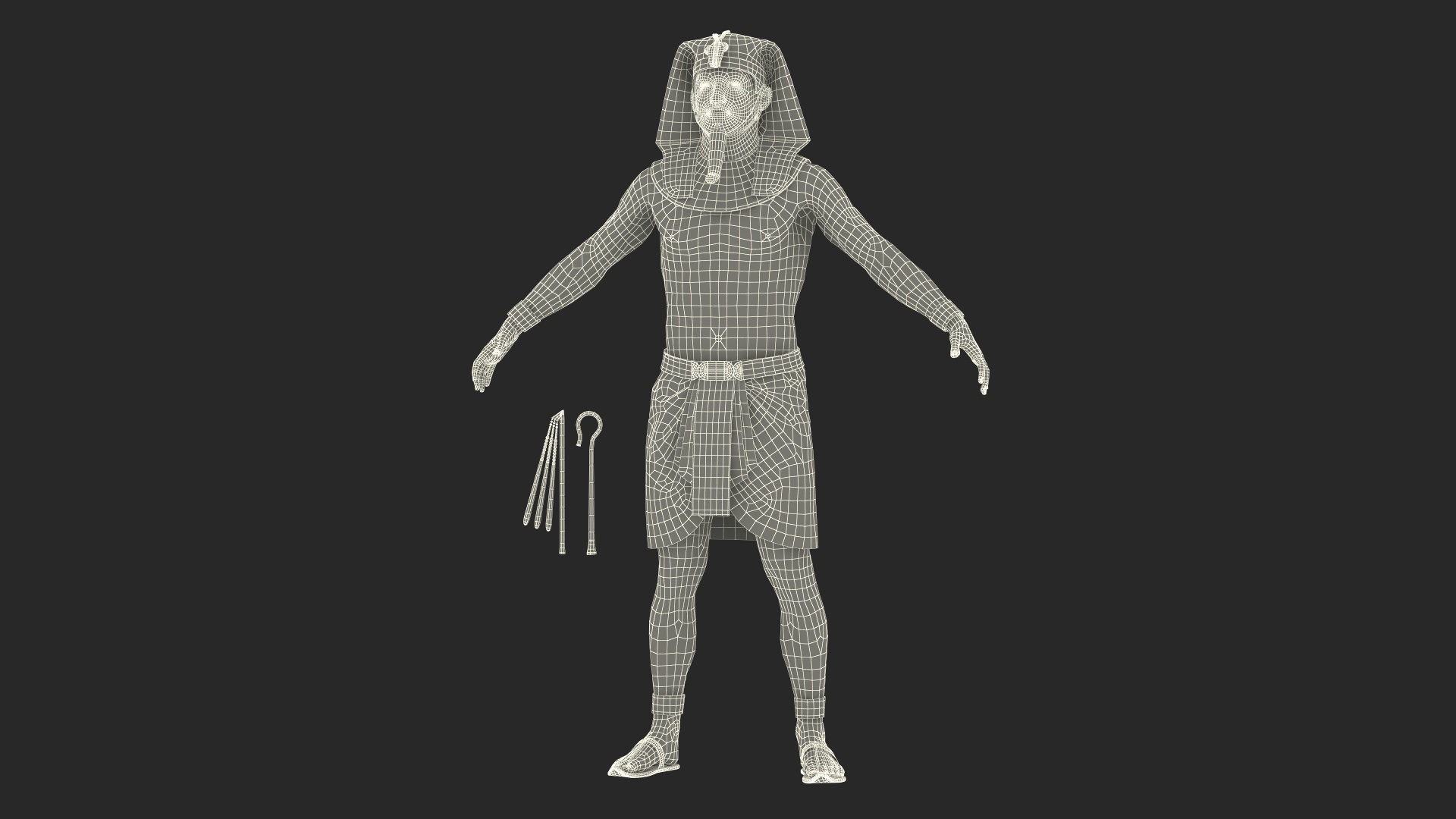 3D Ancient Egyptian Pharaoh - TurboSquid 2084424