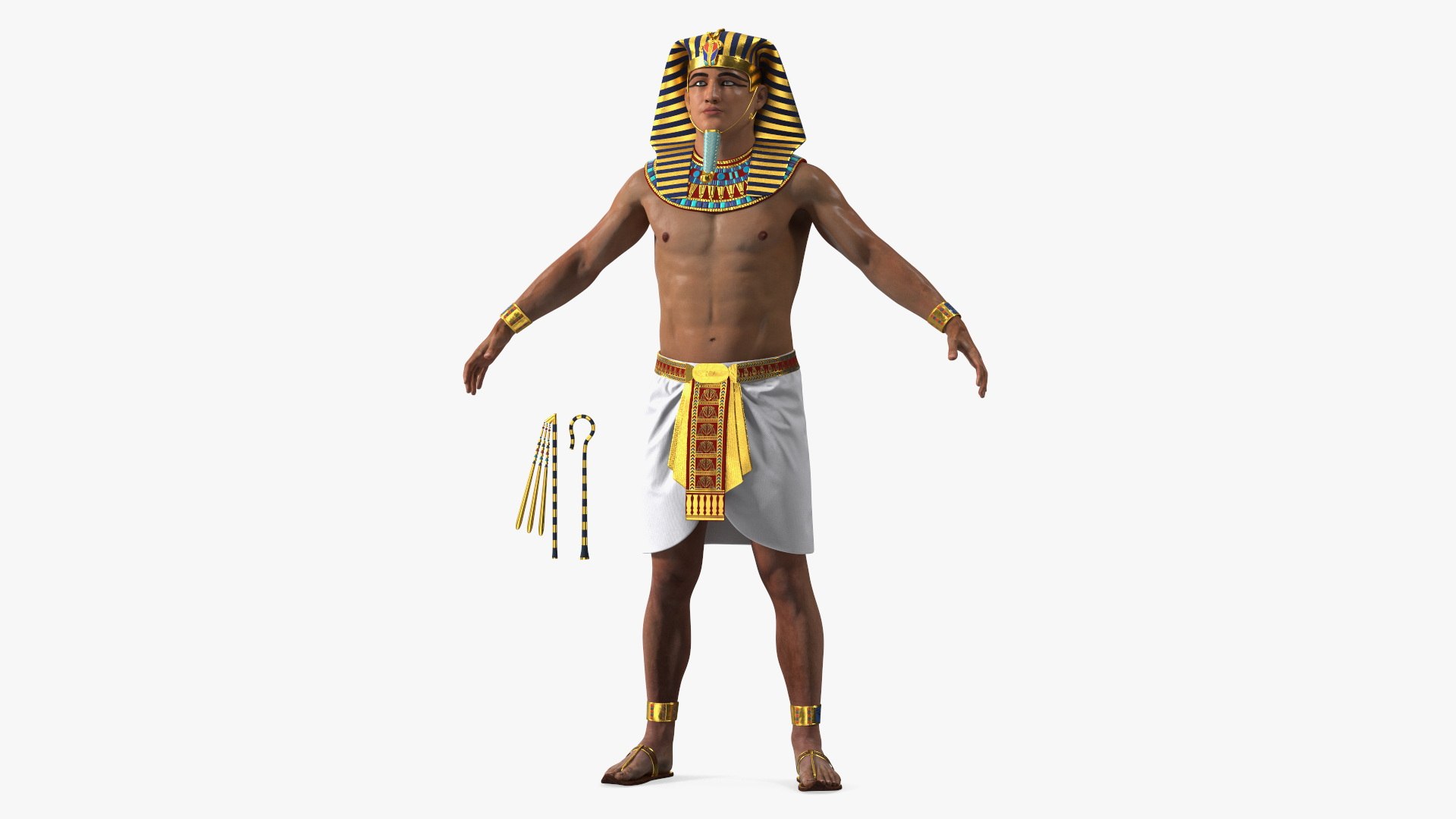 Ancient Egyptian Pharaoh 3D-Modell - TurboSquid 2084424