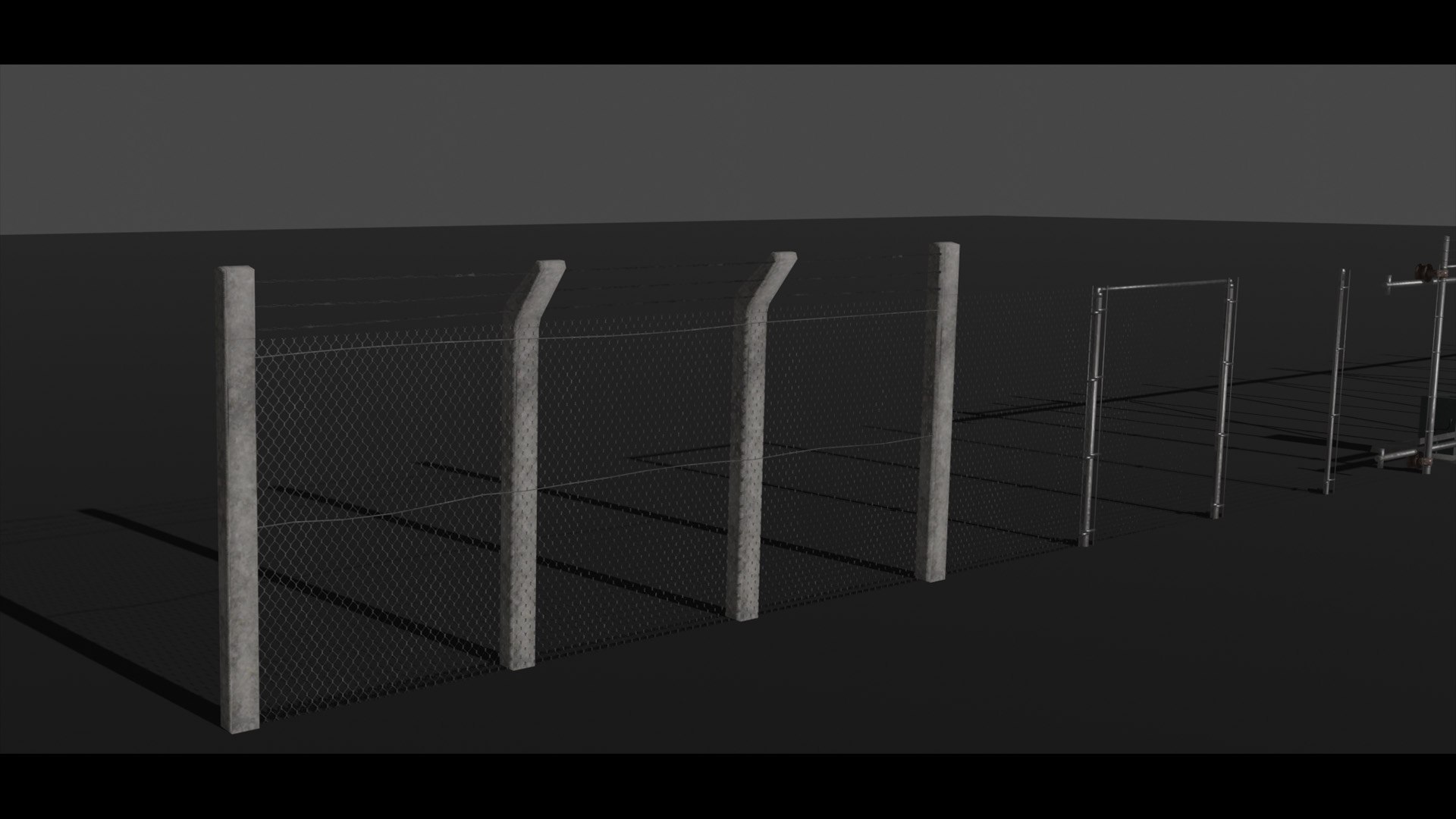 3D Chainlink Fence Low-Poly Modular Set - TurboSquid 2043429