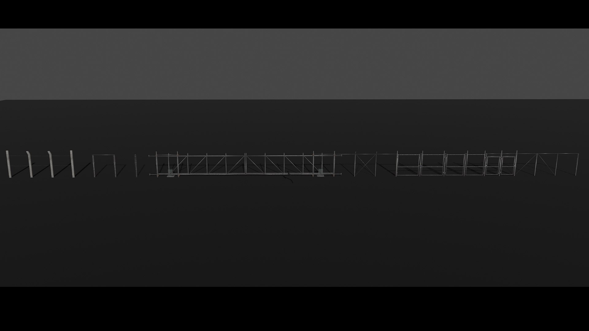 3D Chainlink Fence Low-Poly Modular Set - TurboSquid 2043429