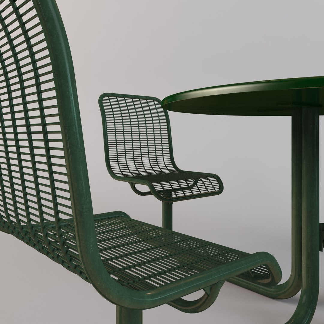 3d Model Dining Group Carousel Seating