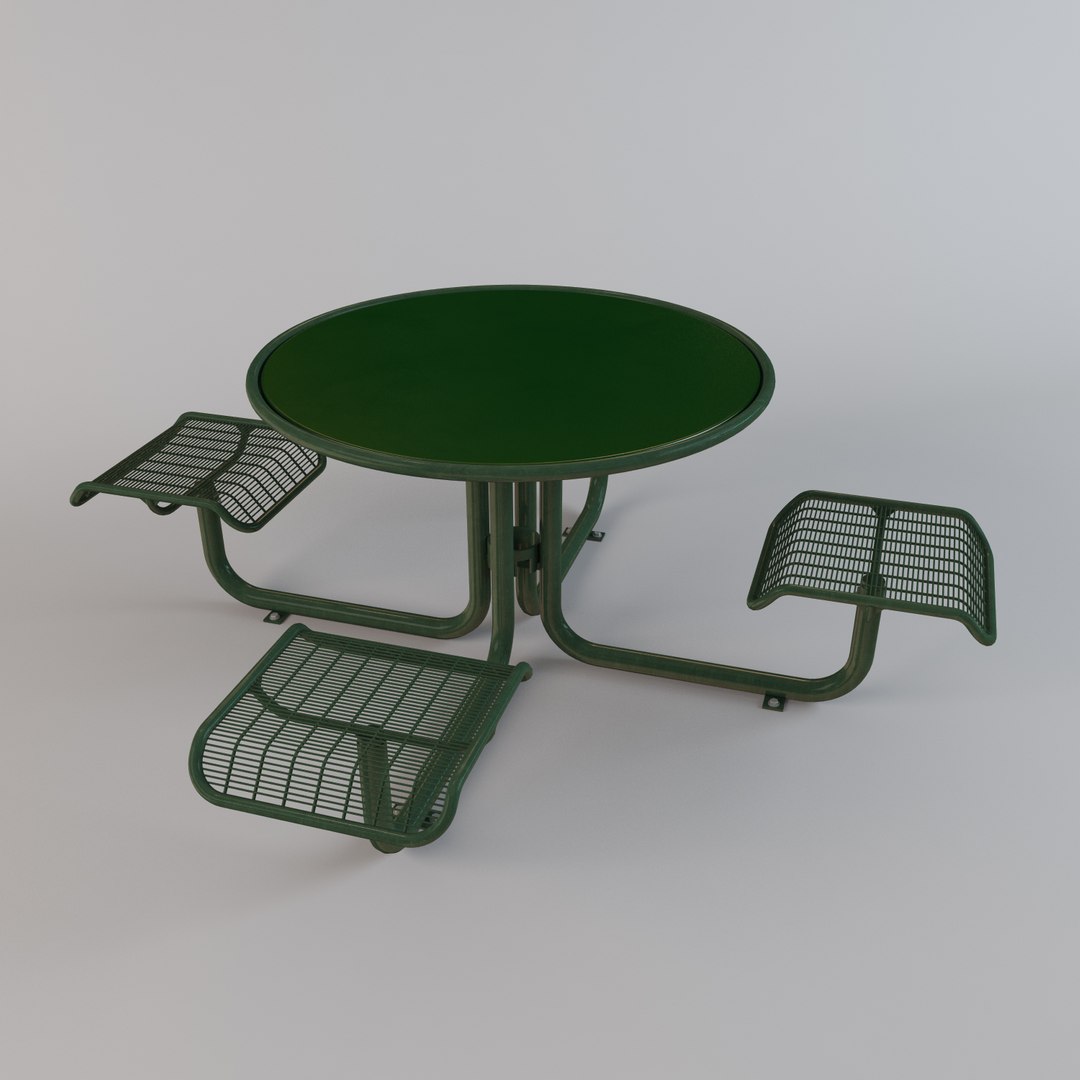 3d Model Dining Group Carousel Seating
