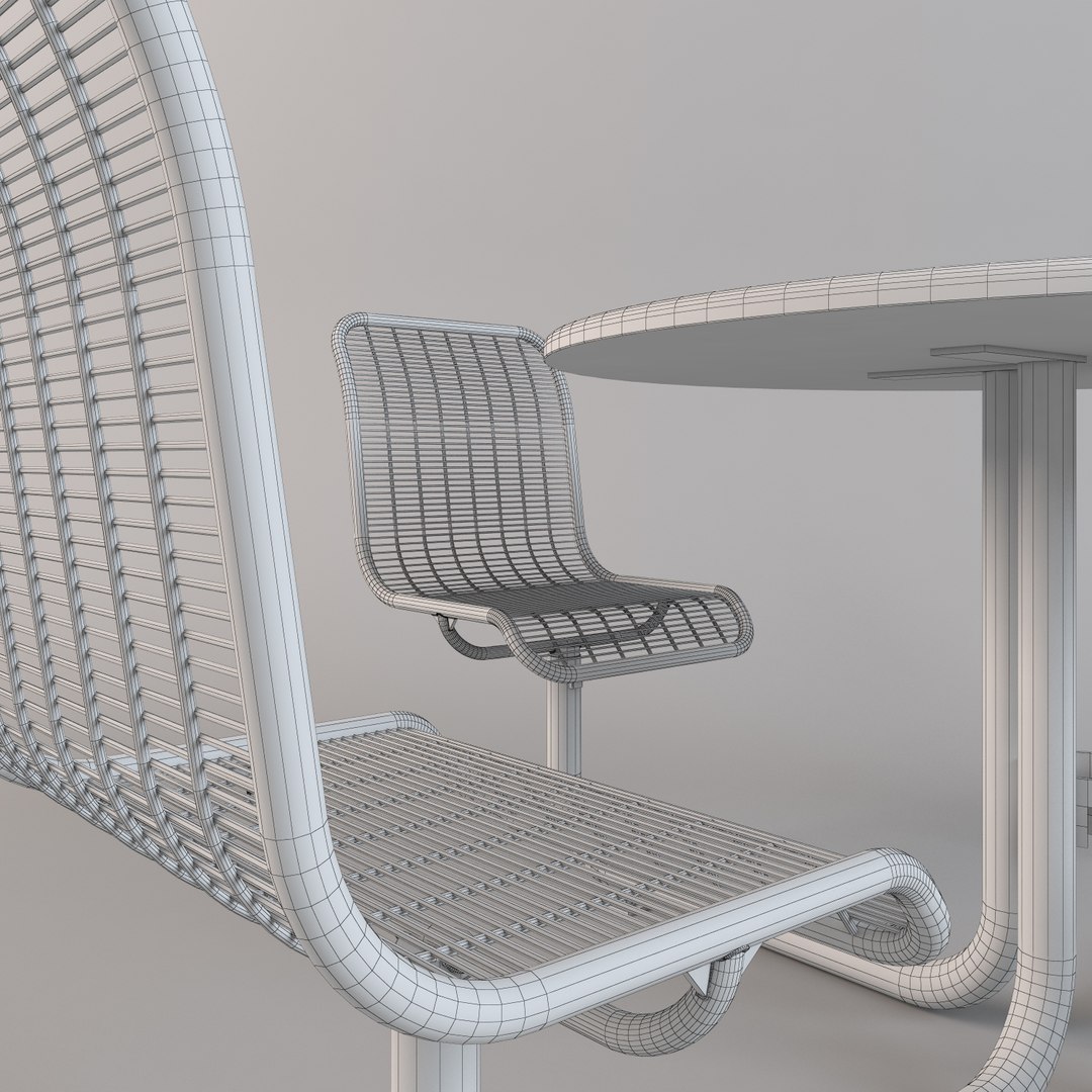 3d Model Dining Group Carousel Seating