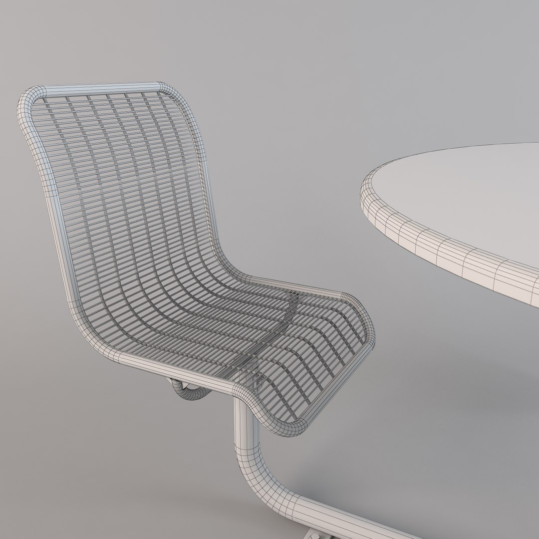 3d Model Dining Group Carousel Seating