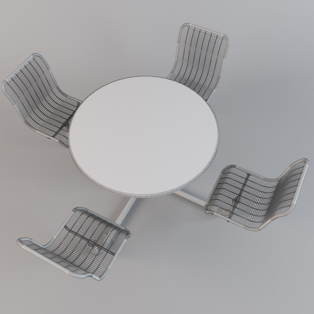 3d Model Dining Group Carousel Seating