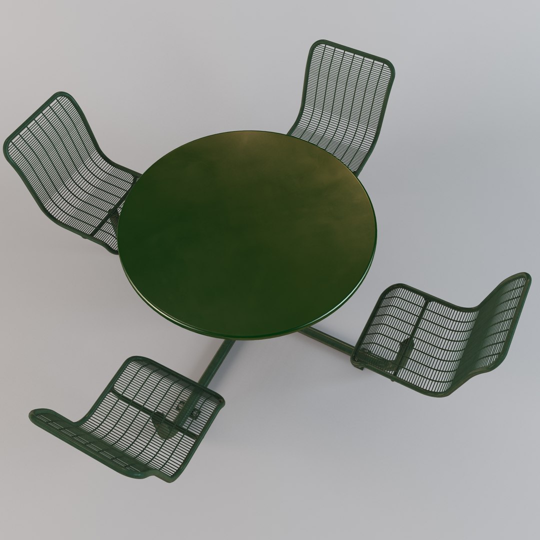 3d Model Dining Group Carousel Seating