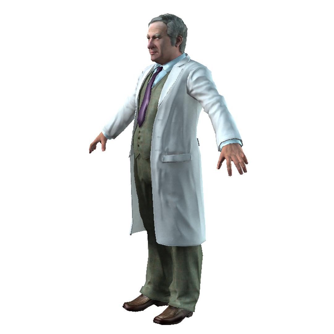 Doctor Realistic Biped 3d Model