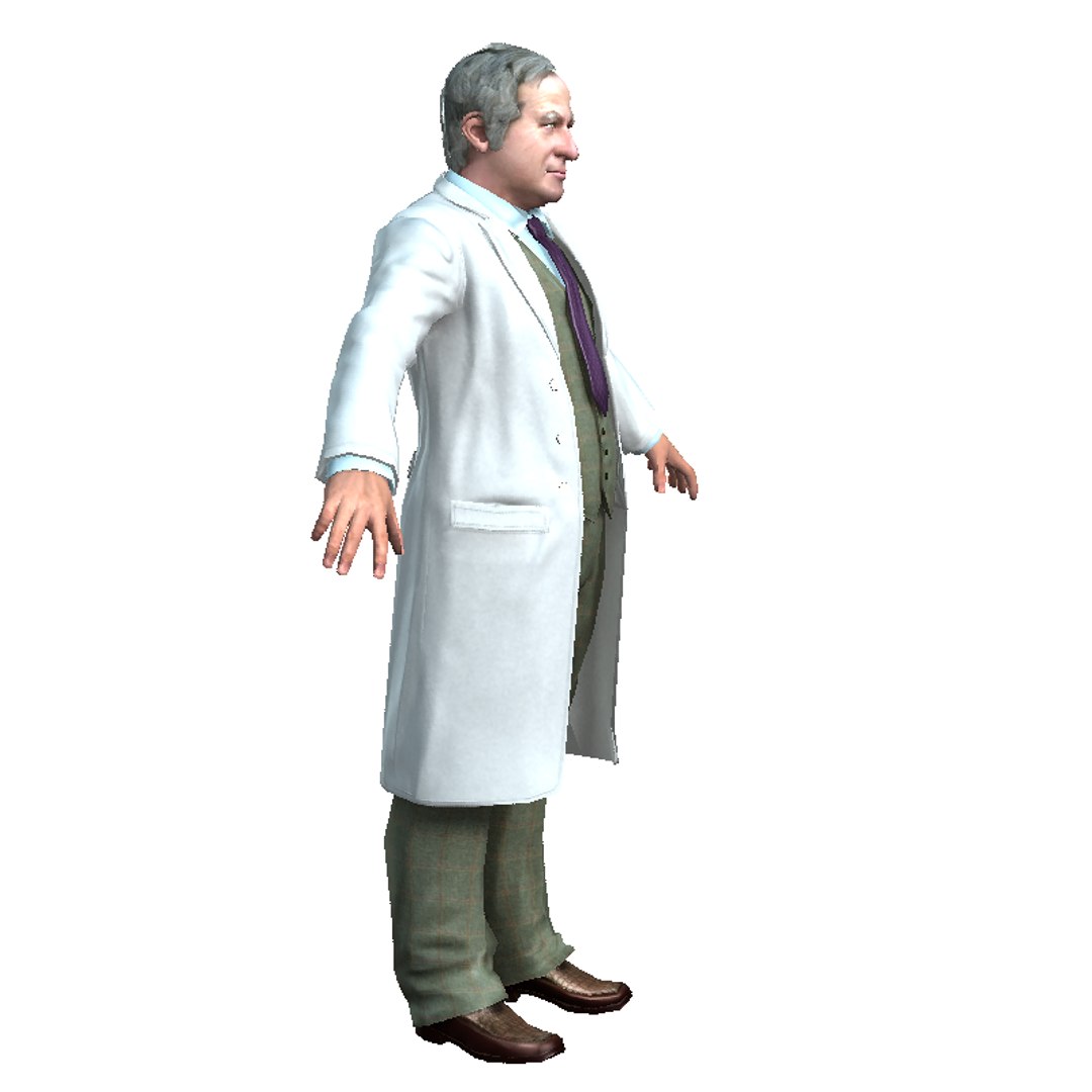 Doctor Realistic Biped 3d Model