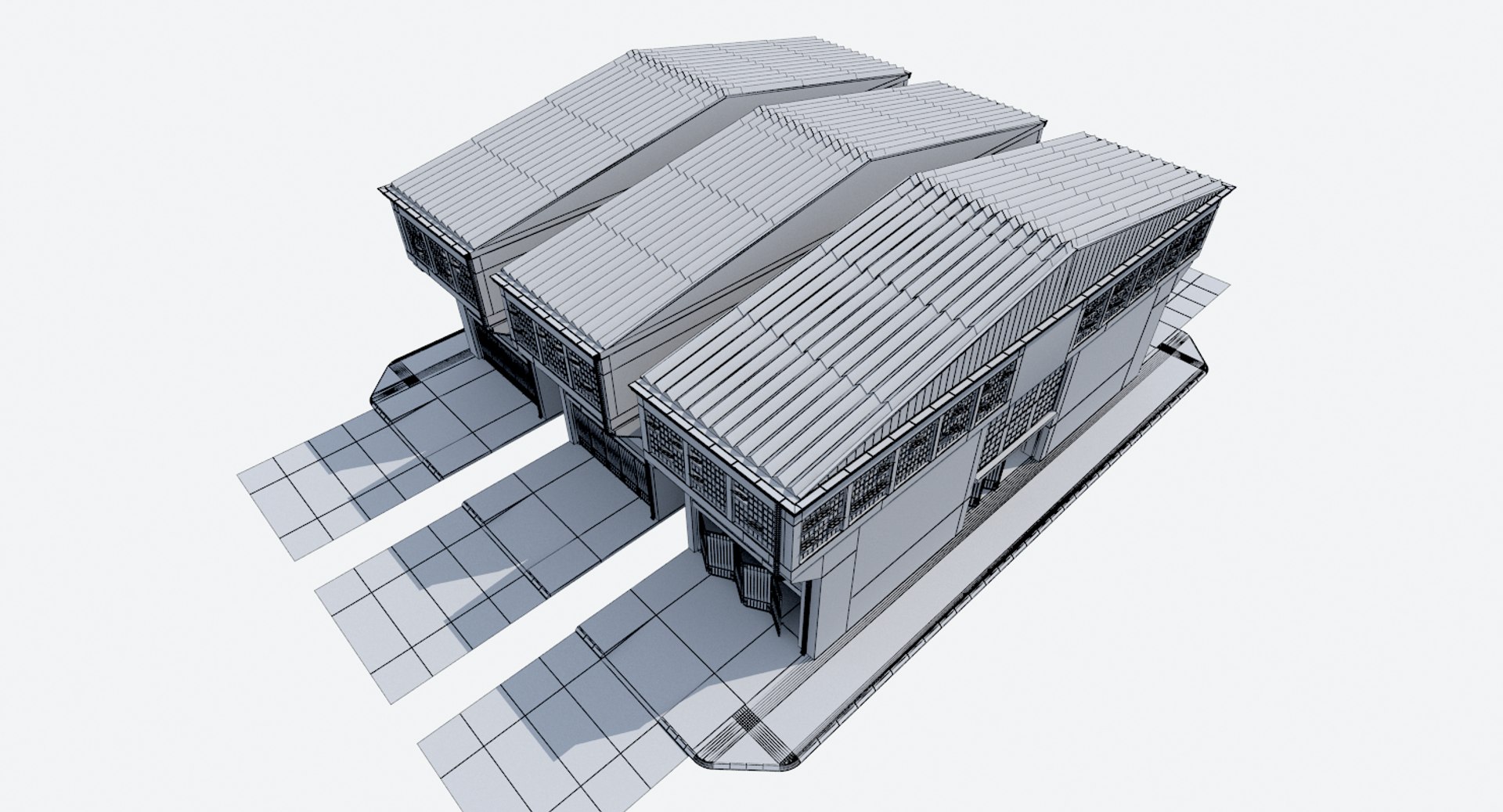 Modular Industrial Building 3D Model - TurboSquid 1262441