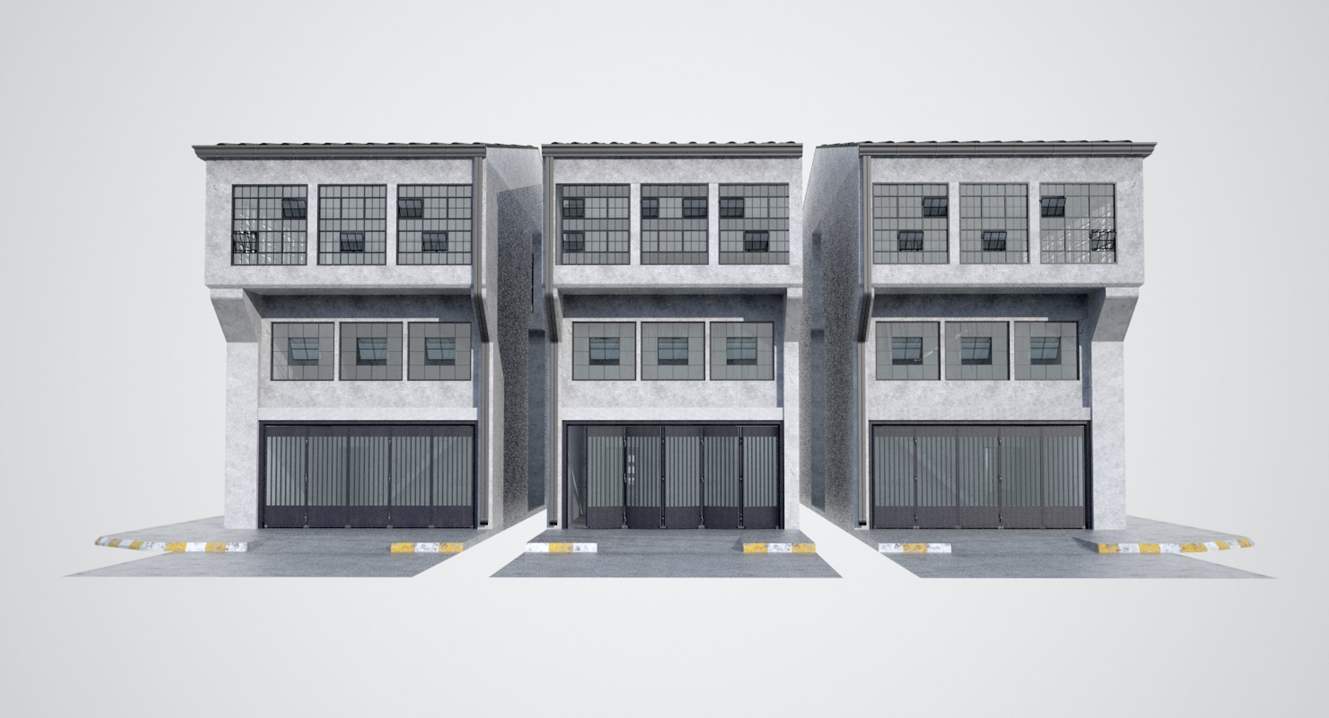 Modular Industrial Building 3D Model - TurboSquid 1262441