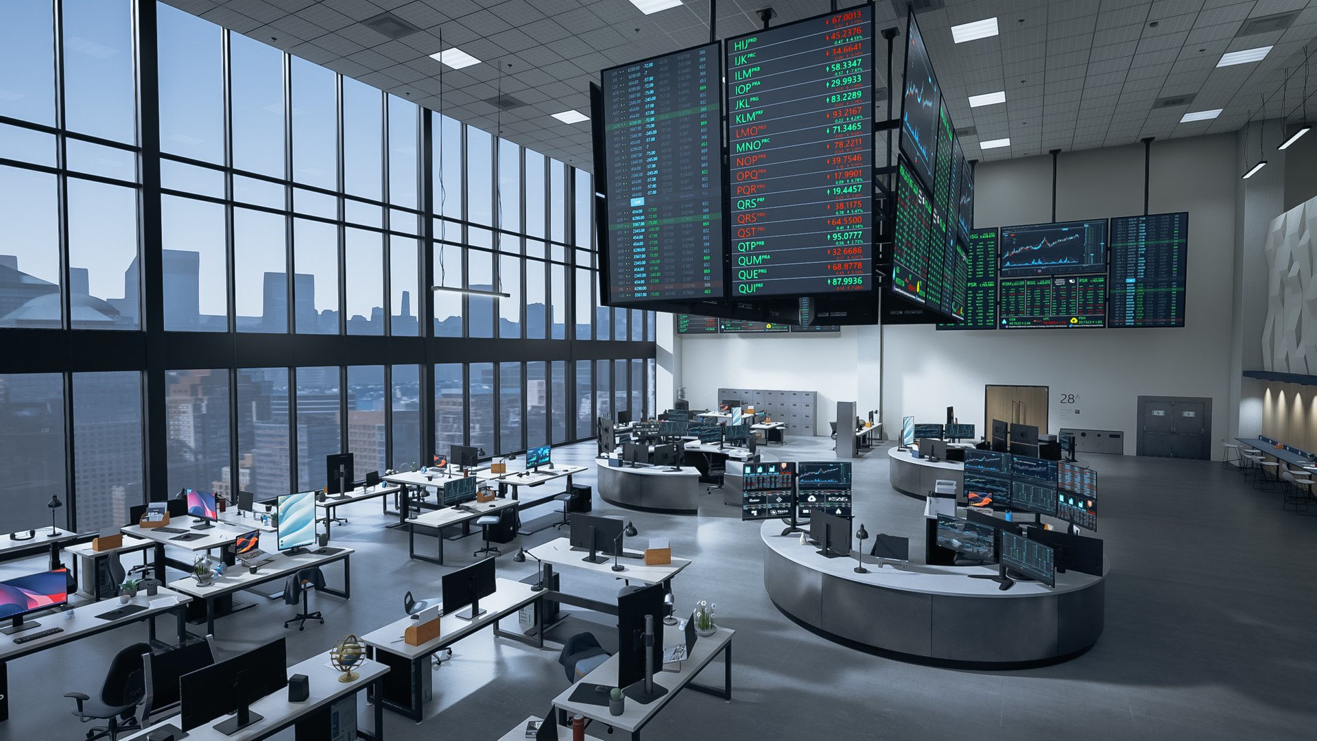 3D Corporate Stock Exchange Office 3D Environment Model - TurboSquid 2440502