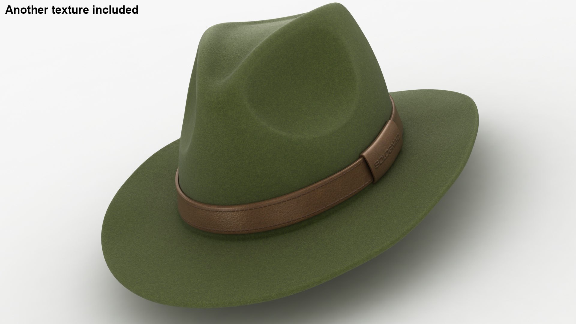 3D Realistic Felt Hunting Hat Model - TurboSquid 1484676