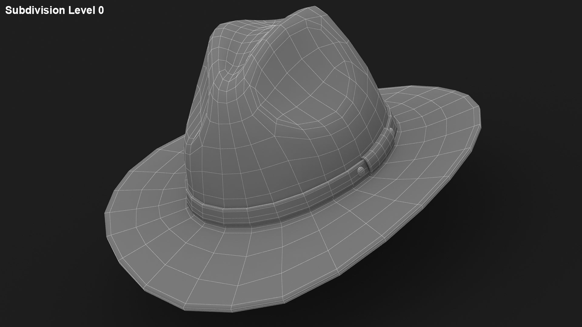 3D Realistic Felt Hunting Hat Model - TurboSquid 1484676