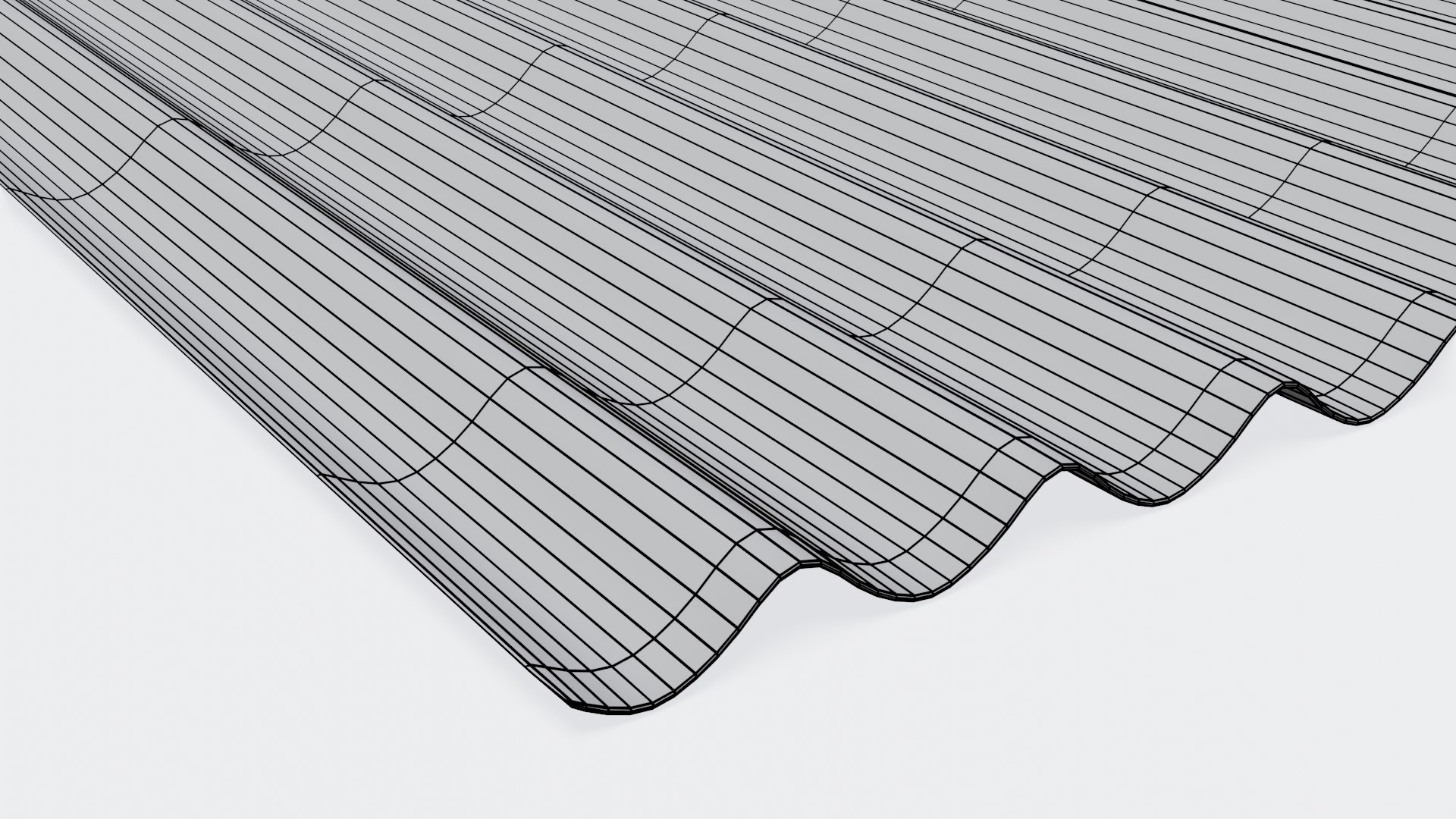 Metal roofing sheet 3D model - TurboSquid 1468875