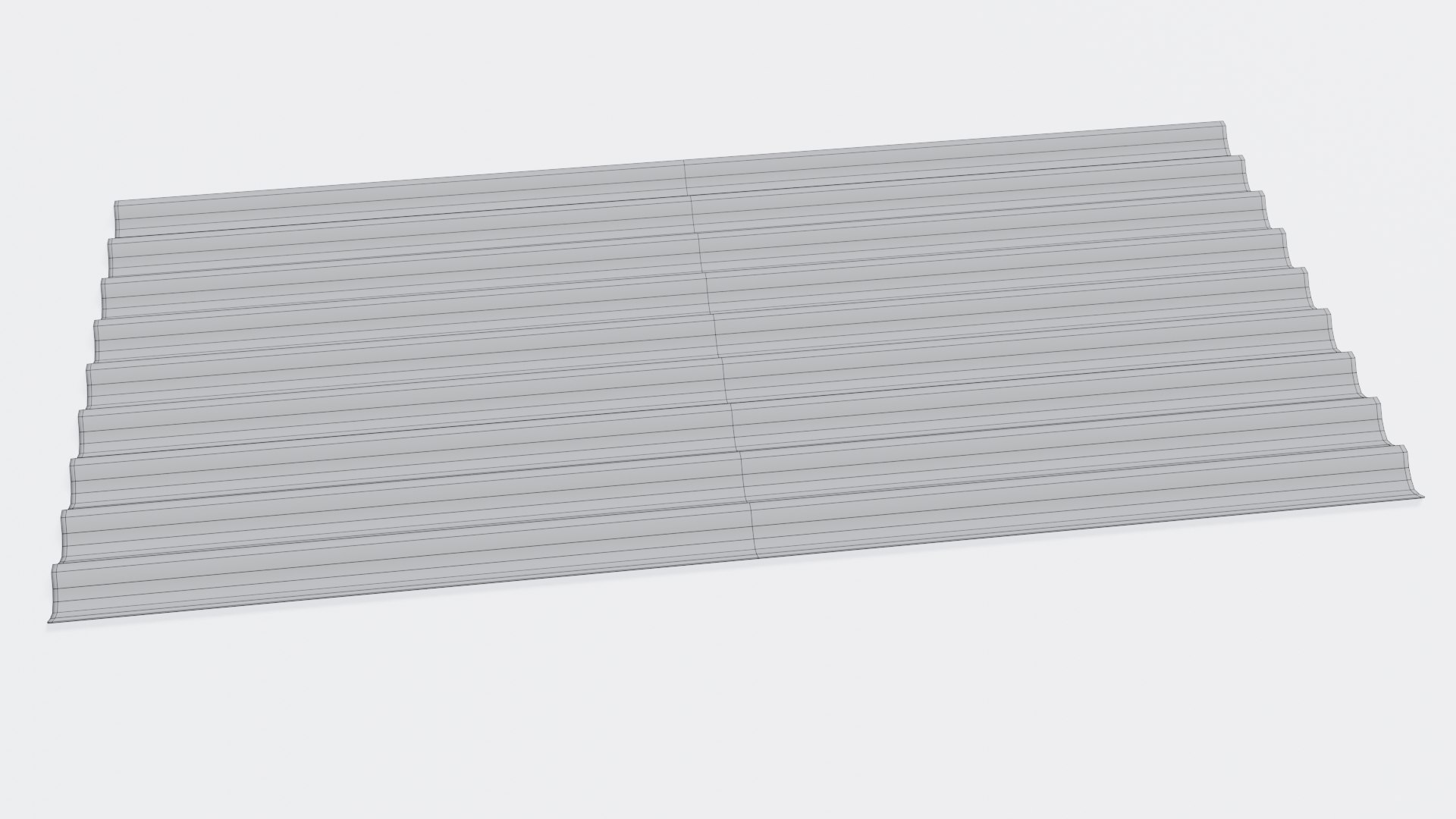 Metal roofing sheet 3D model - TurboSquid 1468875