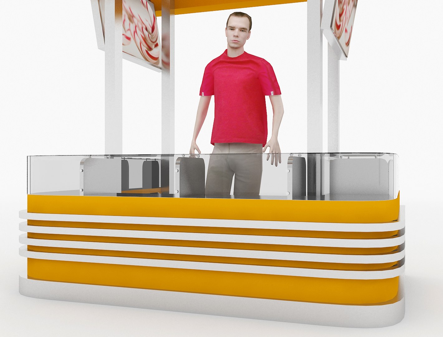 Stand Exhibition Booth Model - TurboSquid 1535689