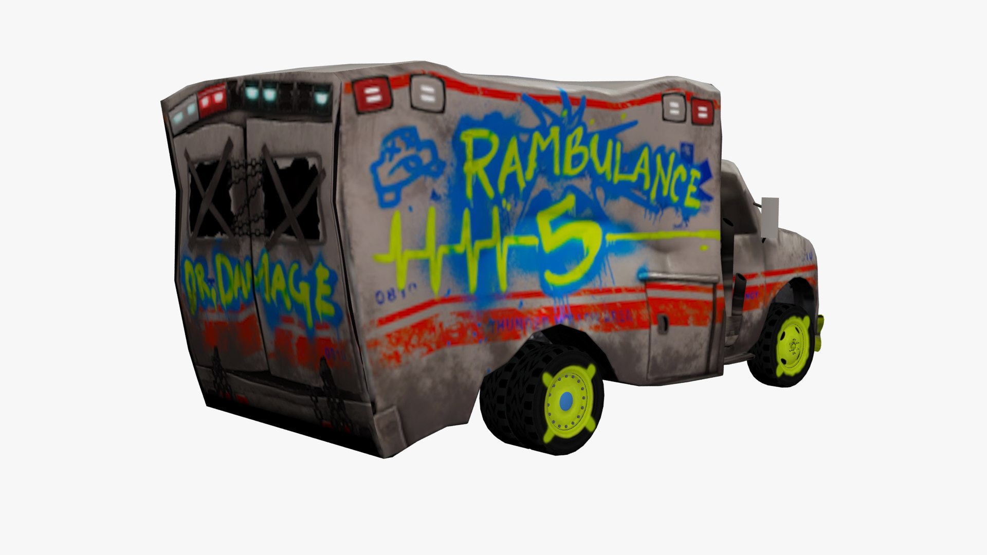 Disney Cars 3 Dr Damage Model - TurboSquid 1980933