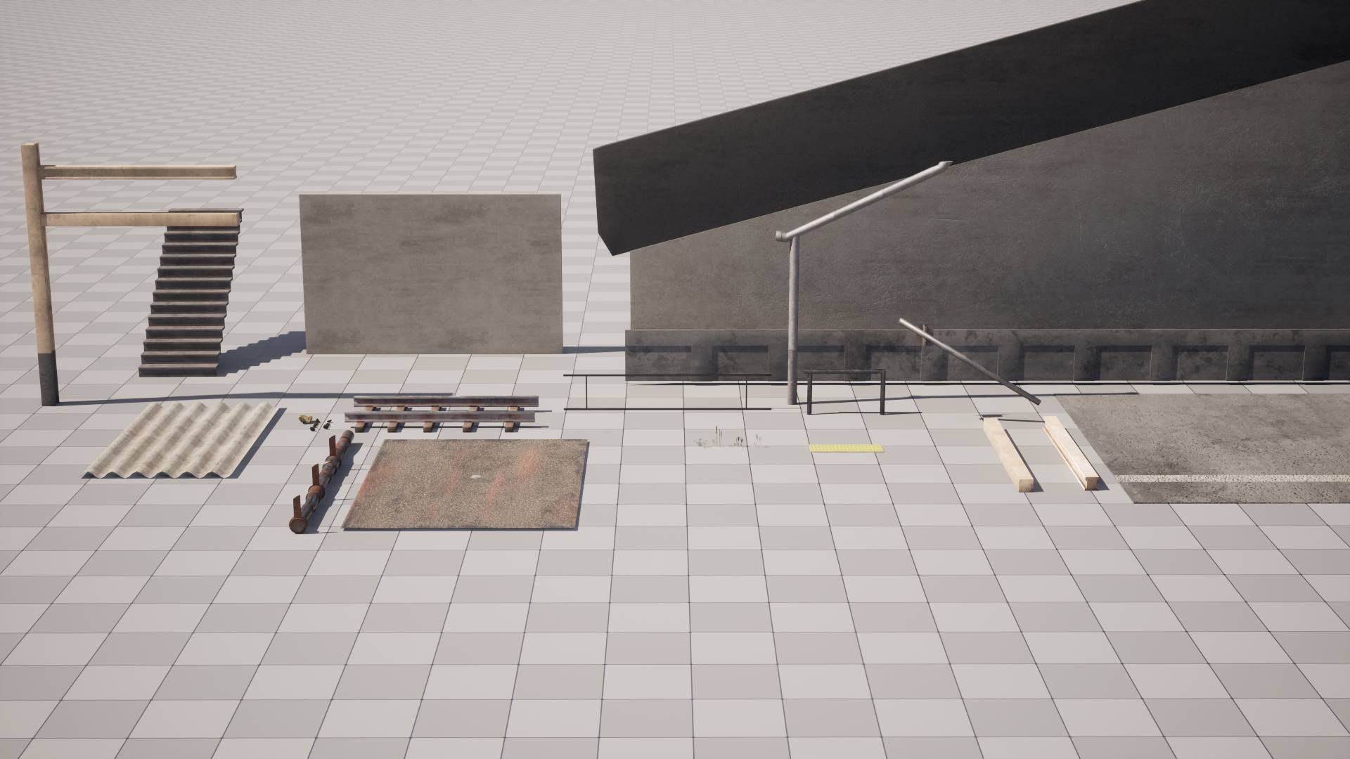 3D Modern Train Station 33 Assets - TurboSquid 2197417