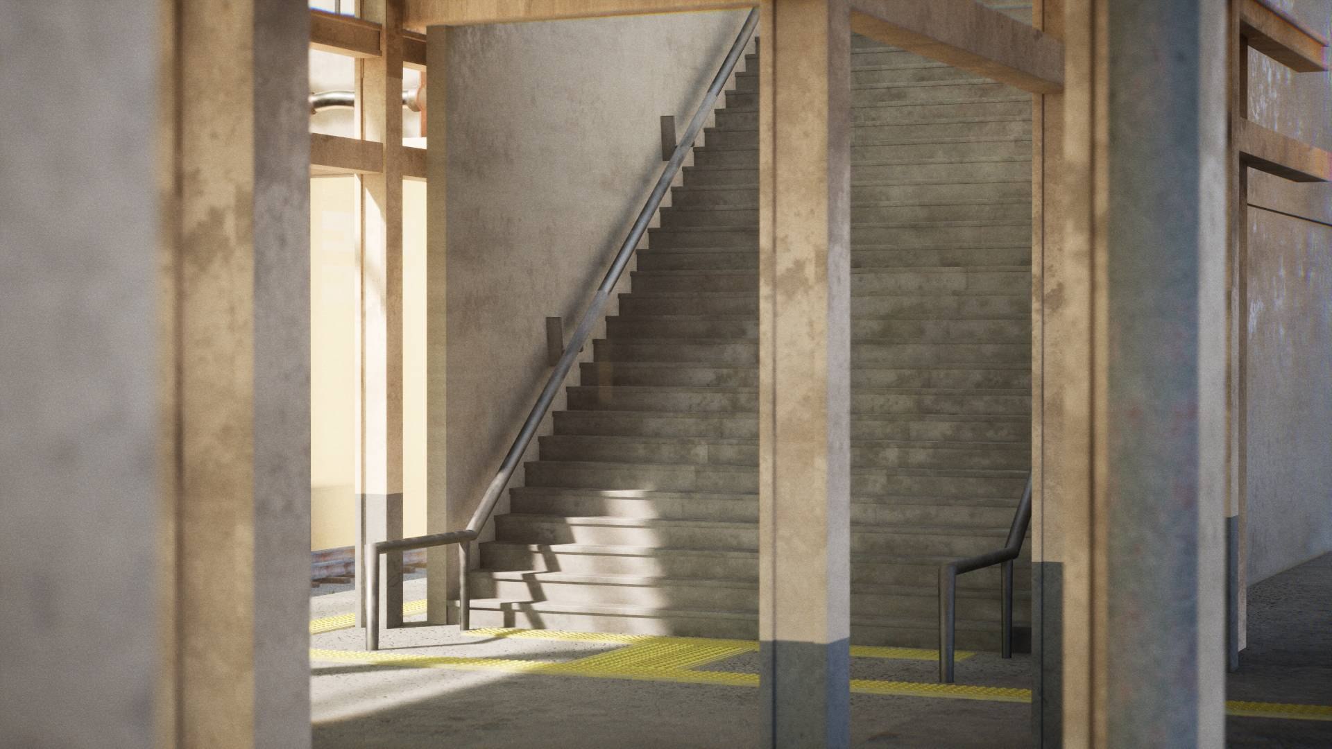 3D Modern Train Station 33 Assets - TurboSquid 2197417