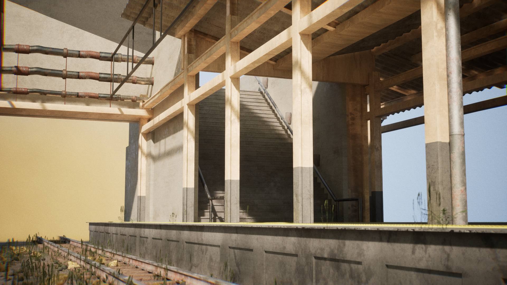 3D Modern Train Station 33 Assets - TurboSquid 2197417