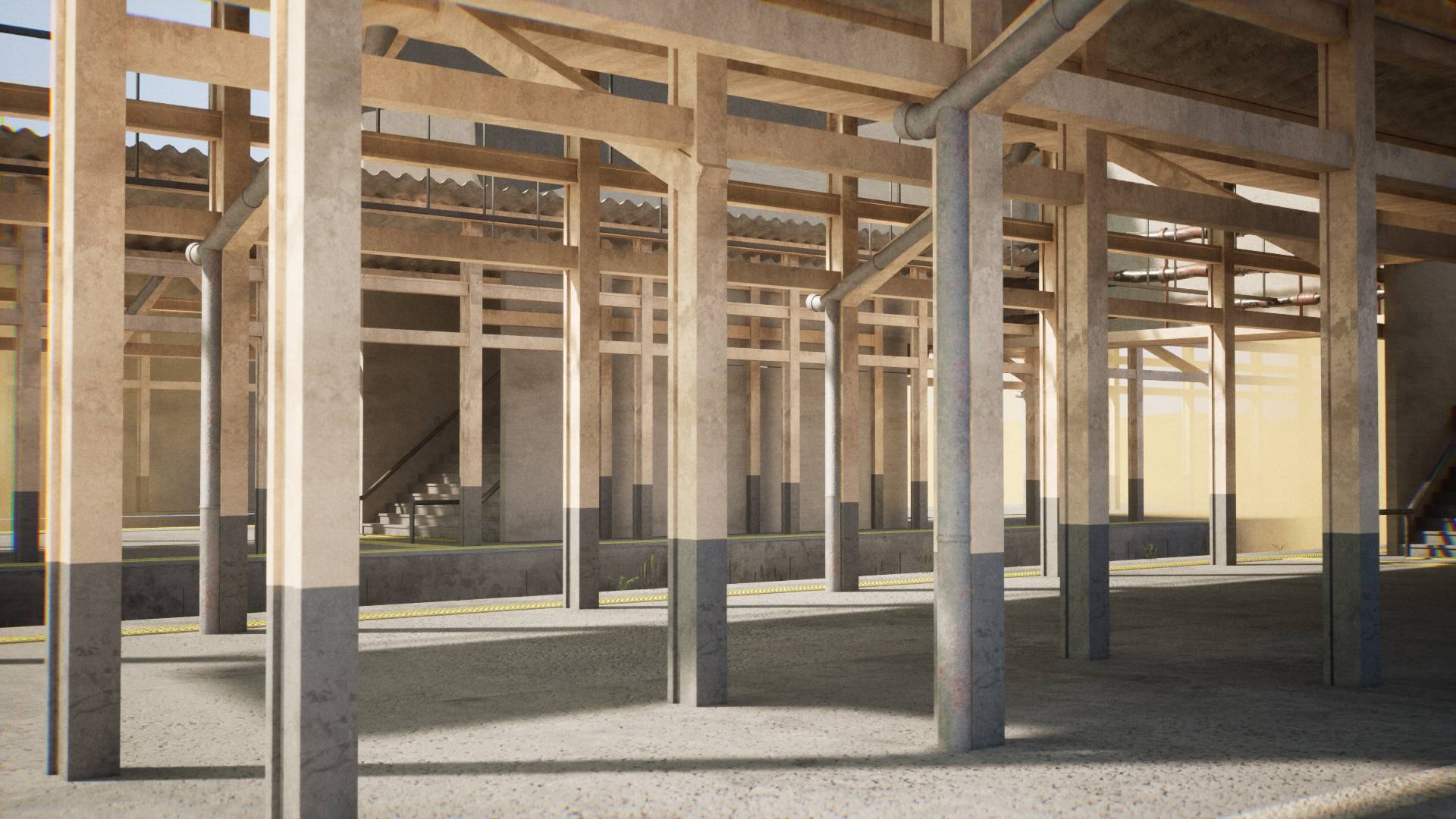 3D Modern Train Station 33 Assets - TurboSquid 2197417
