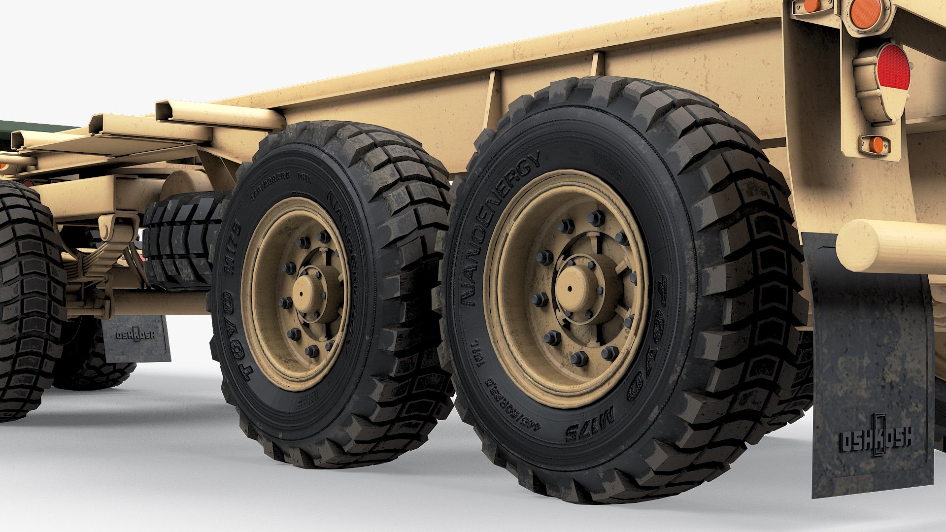 3D Model Palletized Load System Oshkosh A1 Trailer - TurboSquid 1772506