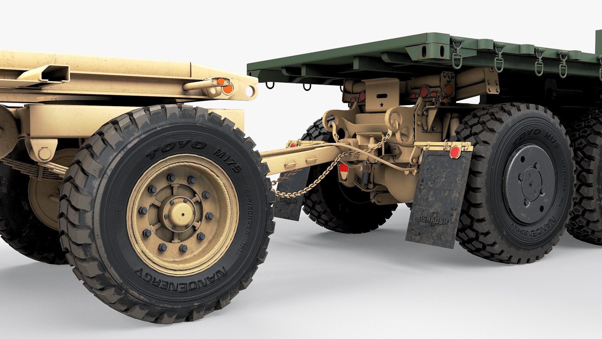 3D Model Palletized Load System Oshkosh A1 Trailer - TurboSquid 1772506