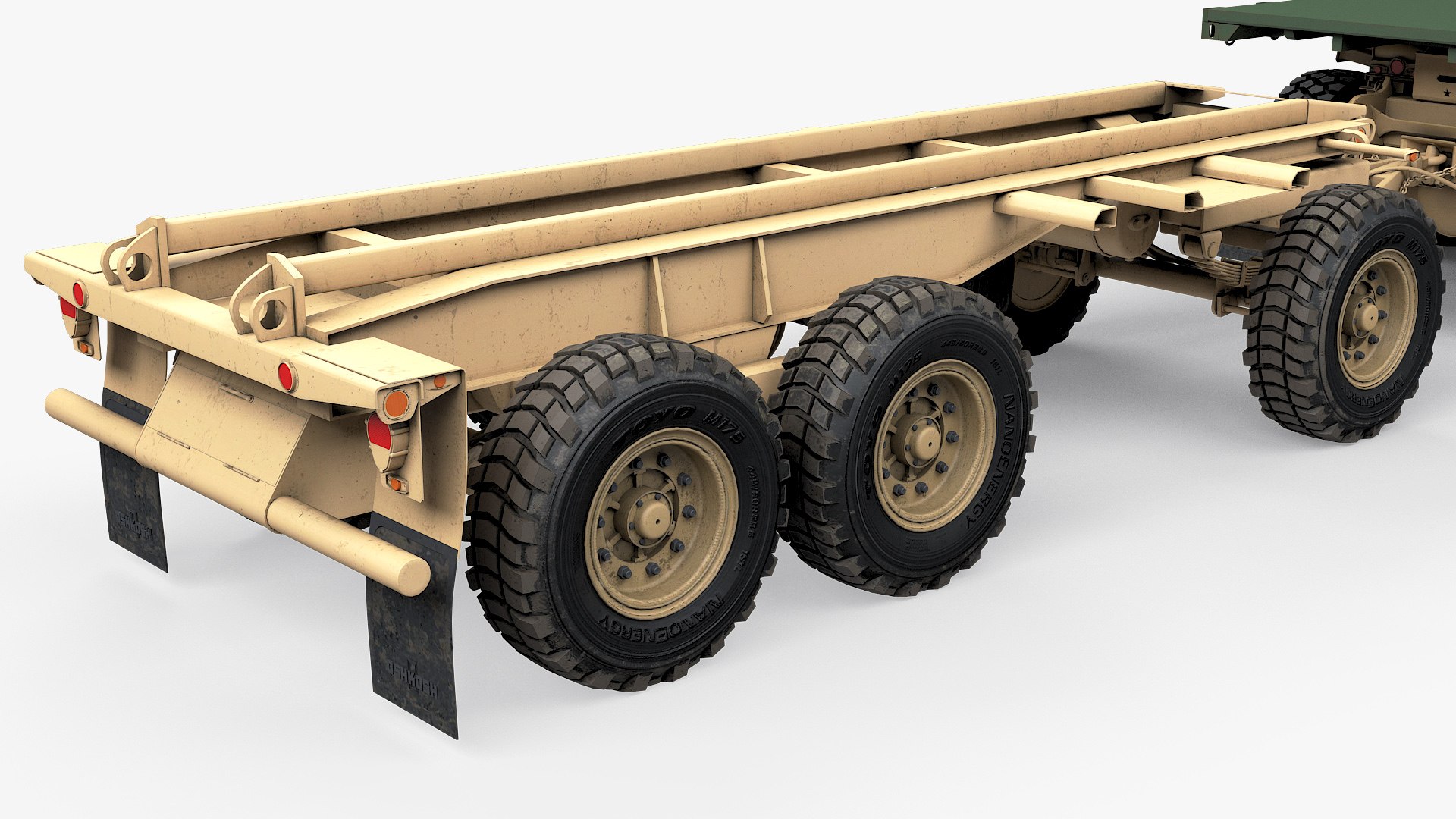 3D Model Palletized Load System Oshkosh A1 Trailer - TurboSquid 1772506