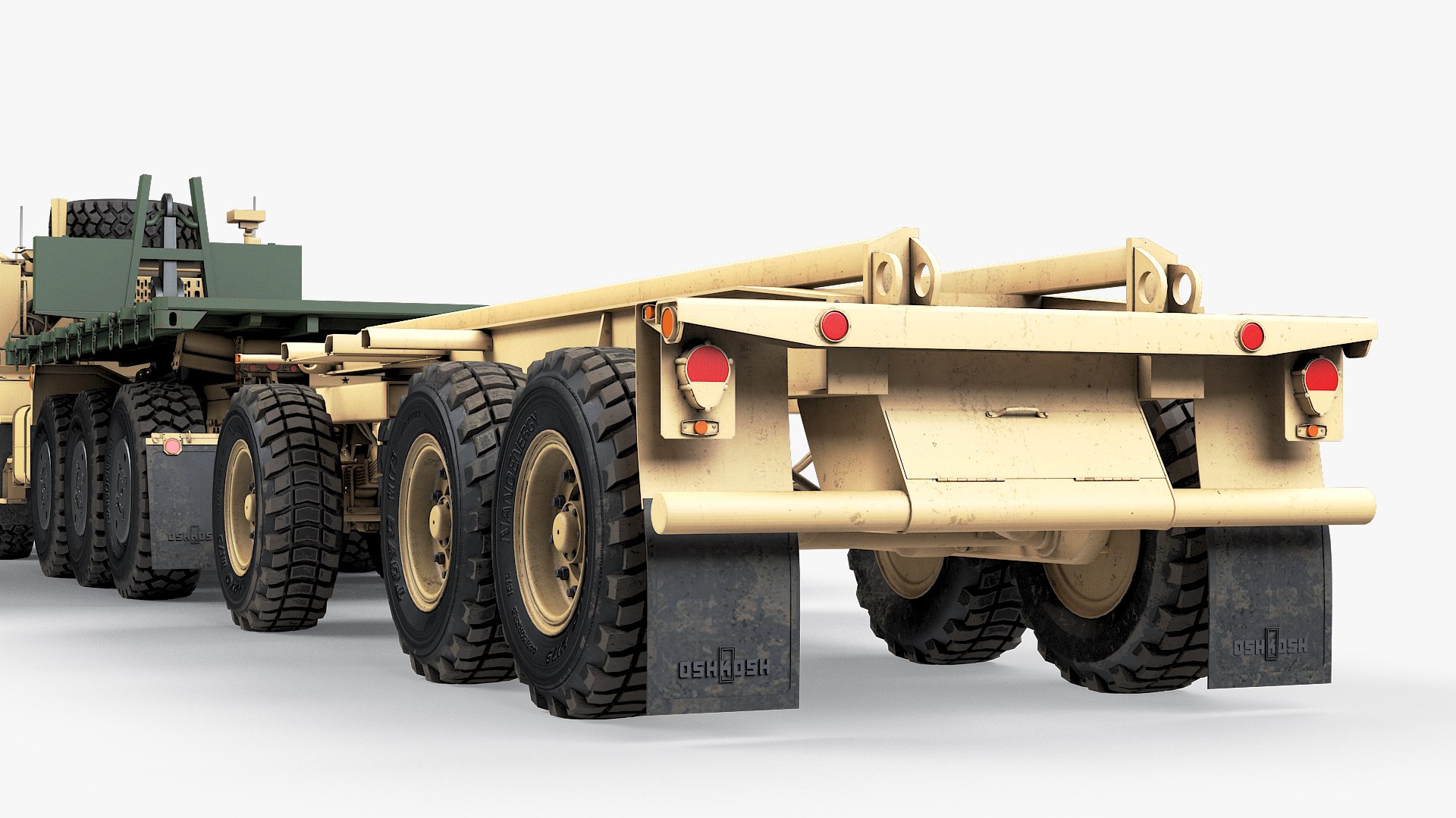 3D Model Palletized Load System Oshkosh A1 Trailer - TurboSquid 1772506