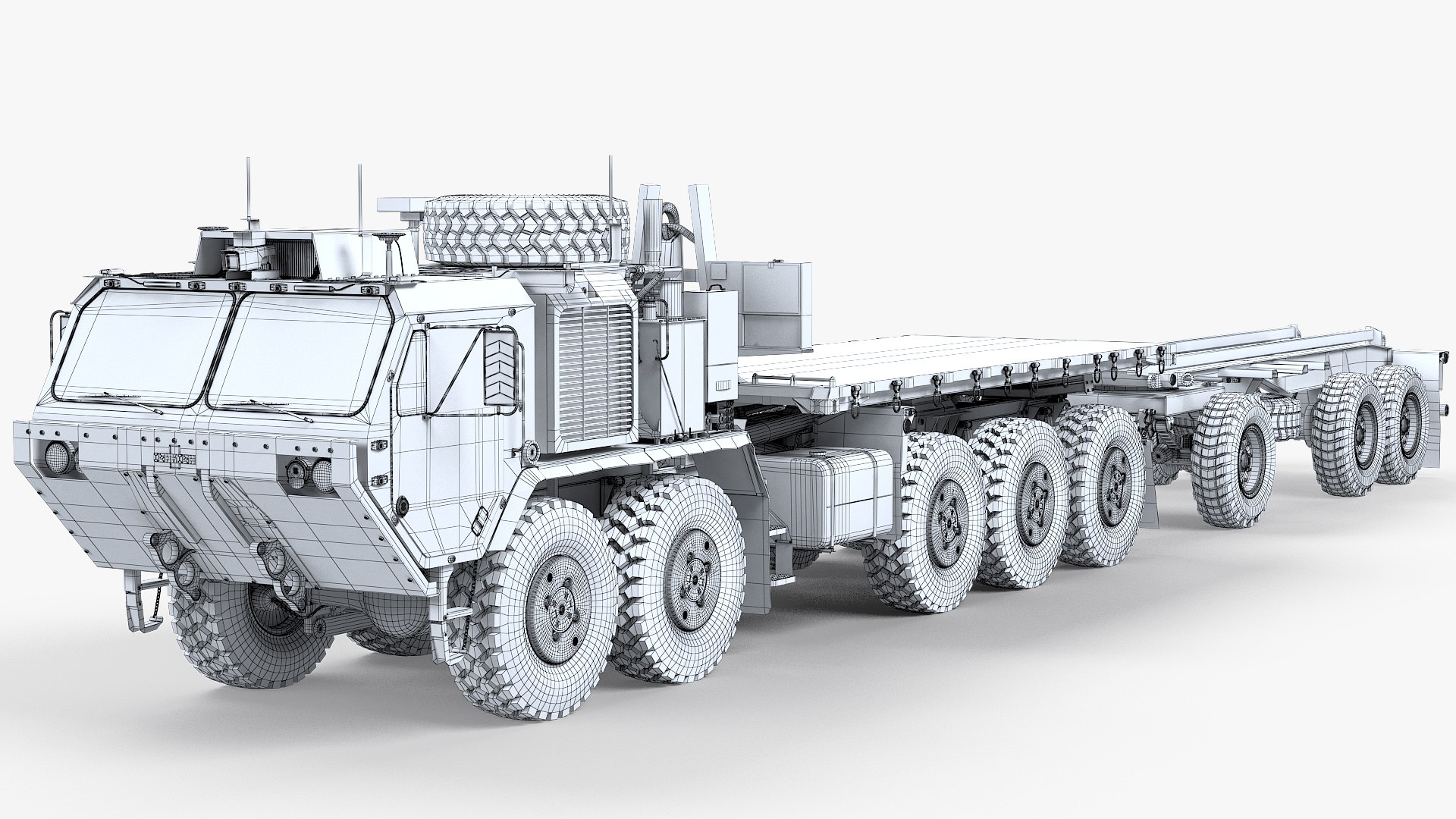 3D Model Palletized Load System Oshkosh A1 Trailer - TurboSquid 1772506