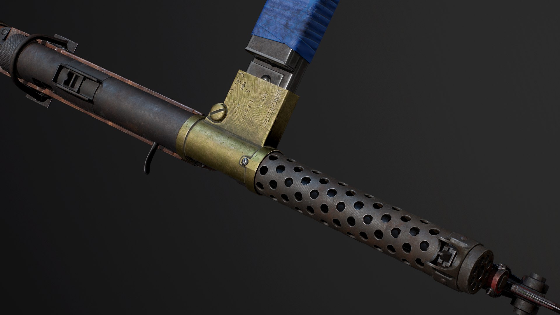 3D Smg Lanchester - TurboSquid 1275688