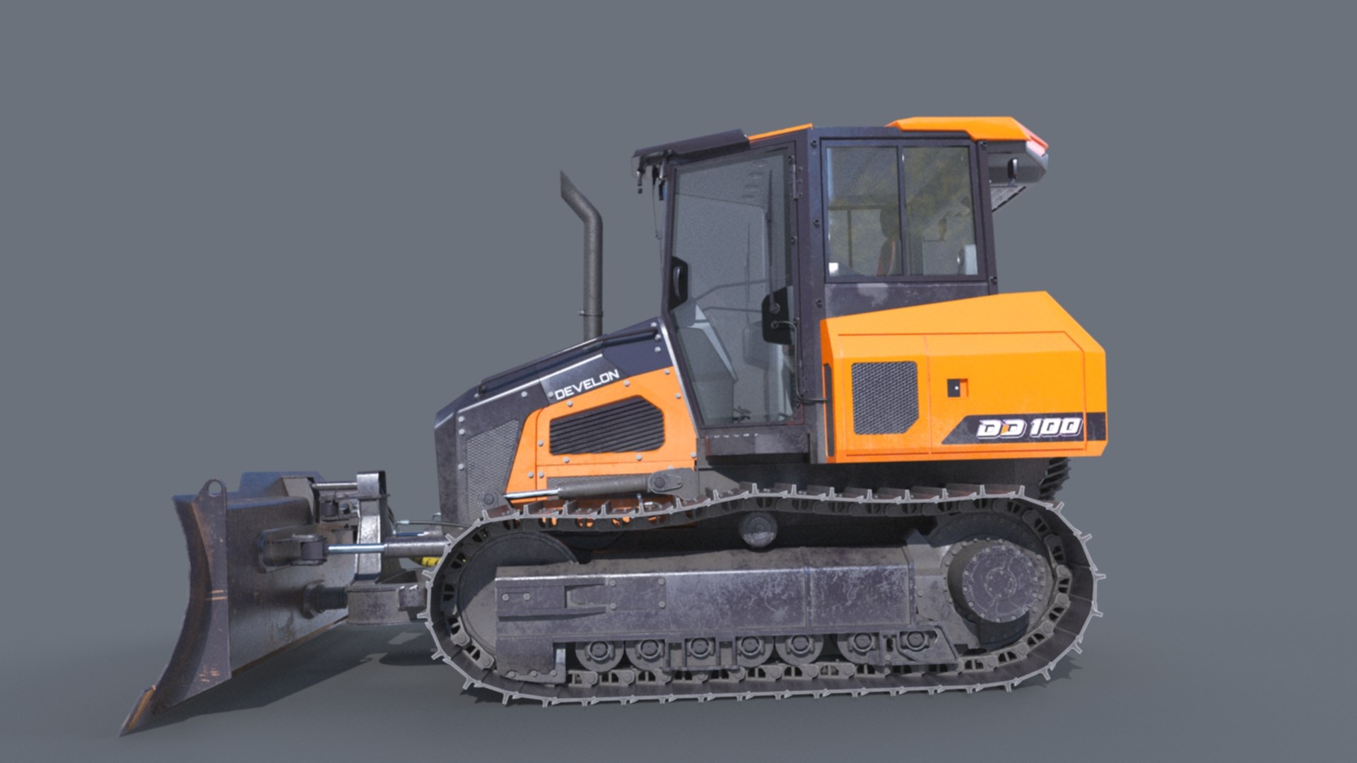 Crawler Dozer Doosan Dd100 3D Model - TurboSquid 2155114