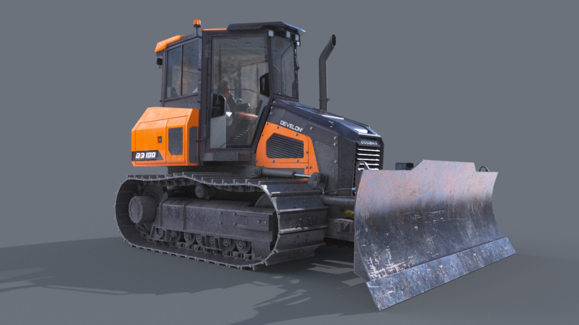 Crawler Dozer Doosan Dd100 3D Model - TurboSquid 2155114