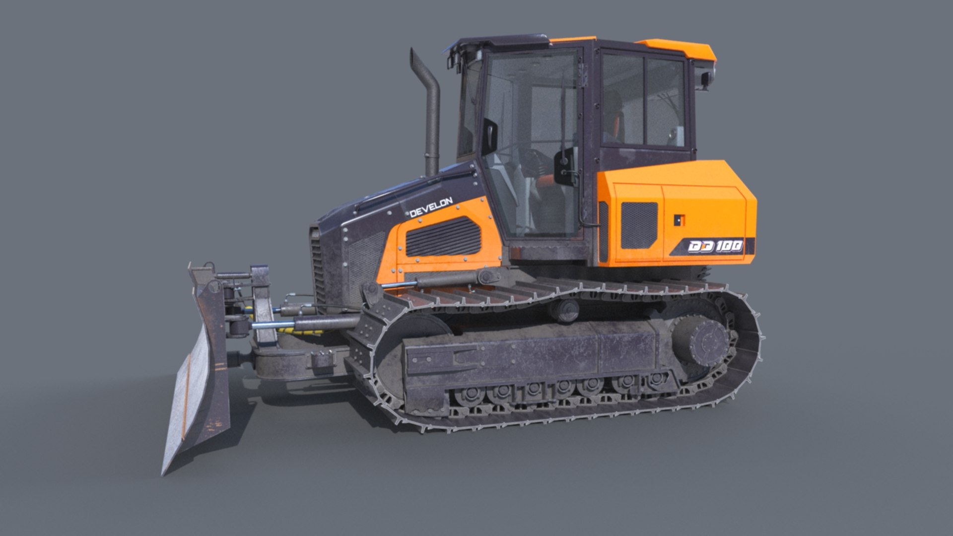 Crawler Dozer Doosan Dd100 3D Model - TurboSquid 2155114
